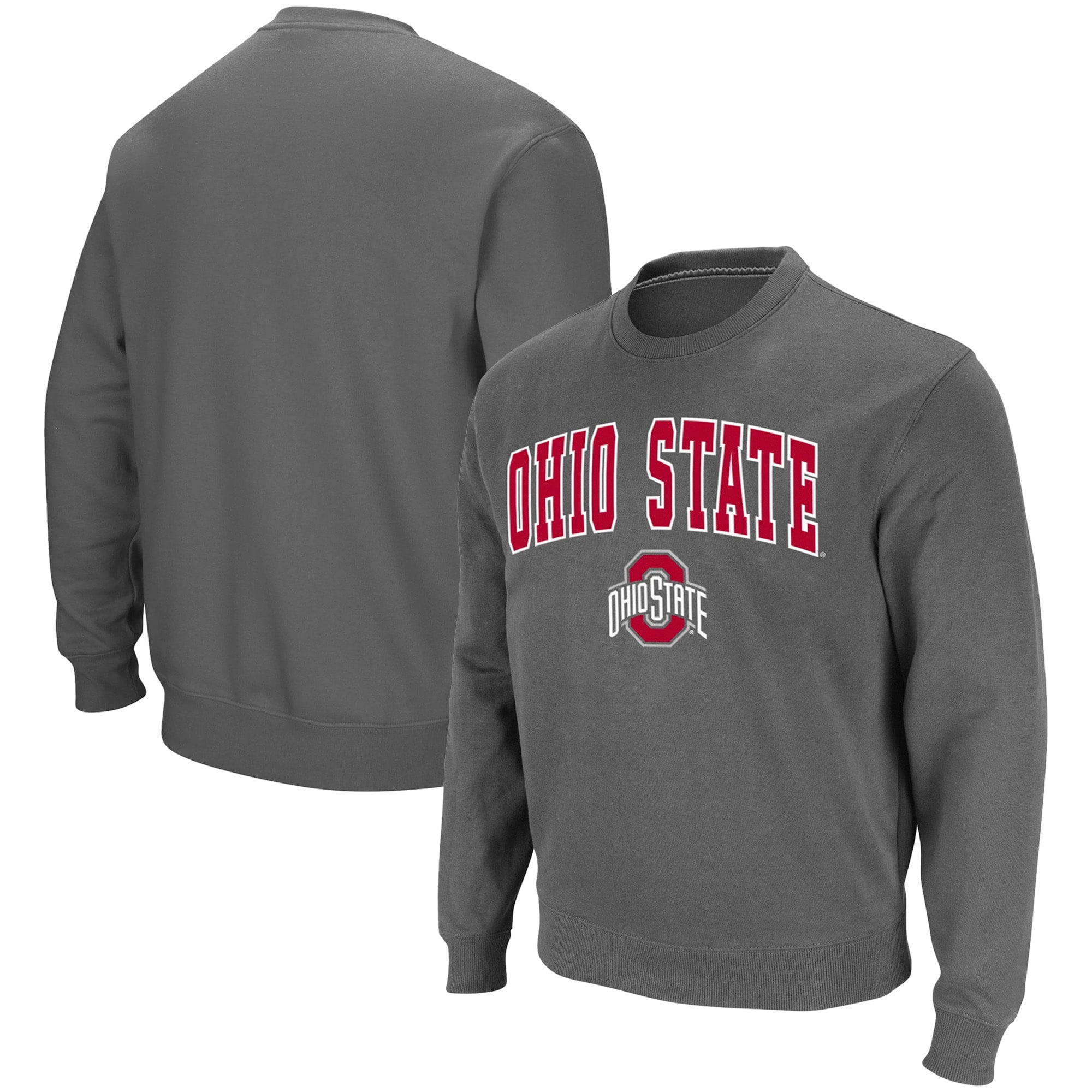 Colosseum Men's Ohio State Buckeyes Charcoal Team Arch & Logo Tackle ...