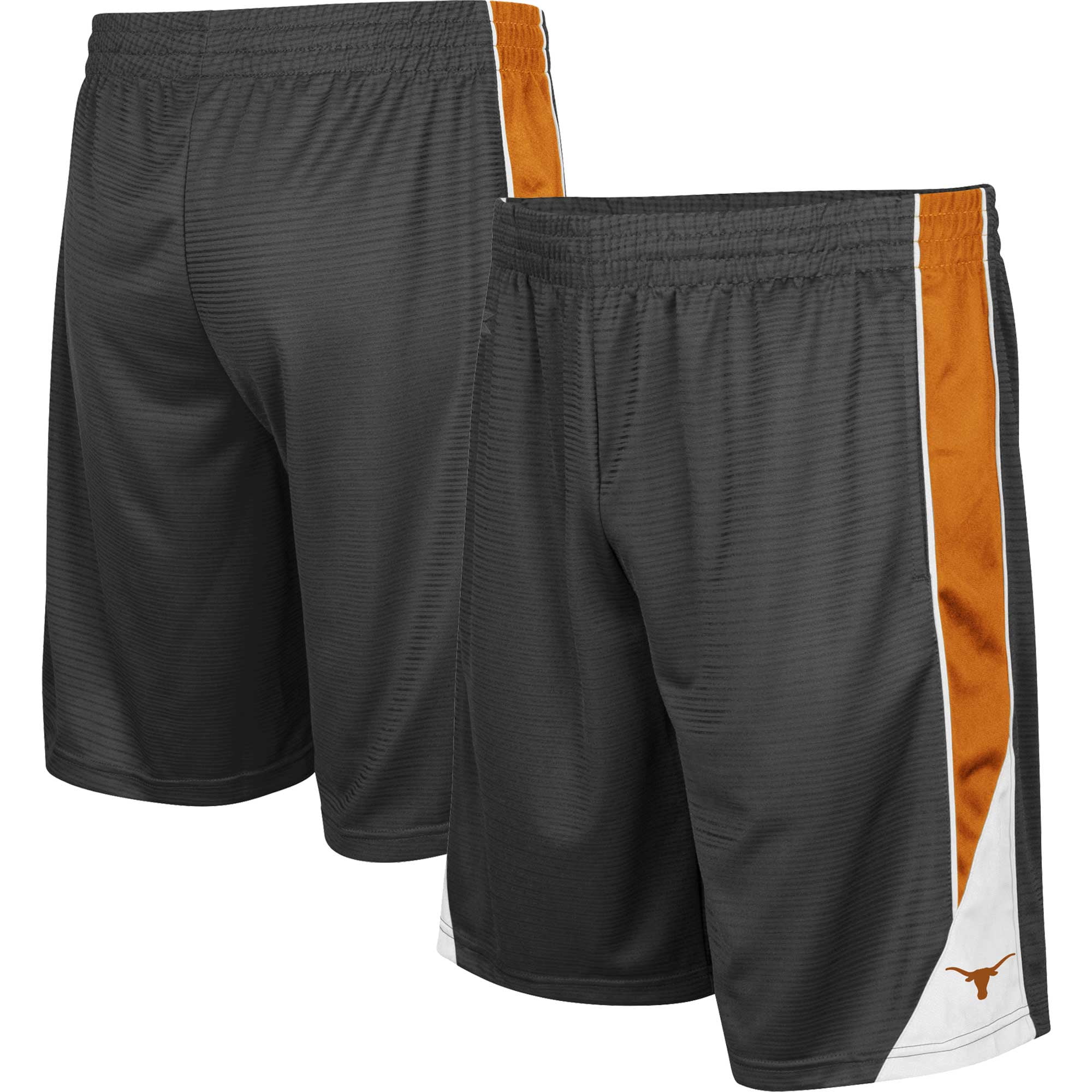 Men's Colosseum Charcoal/Texas Orange Texas Longhorns Turnover Shorts ...