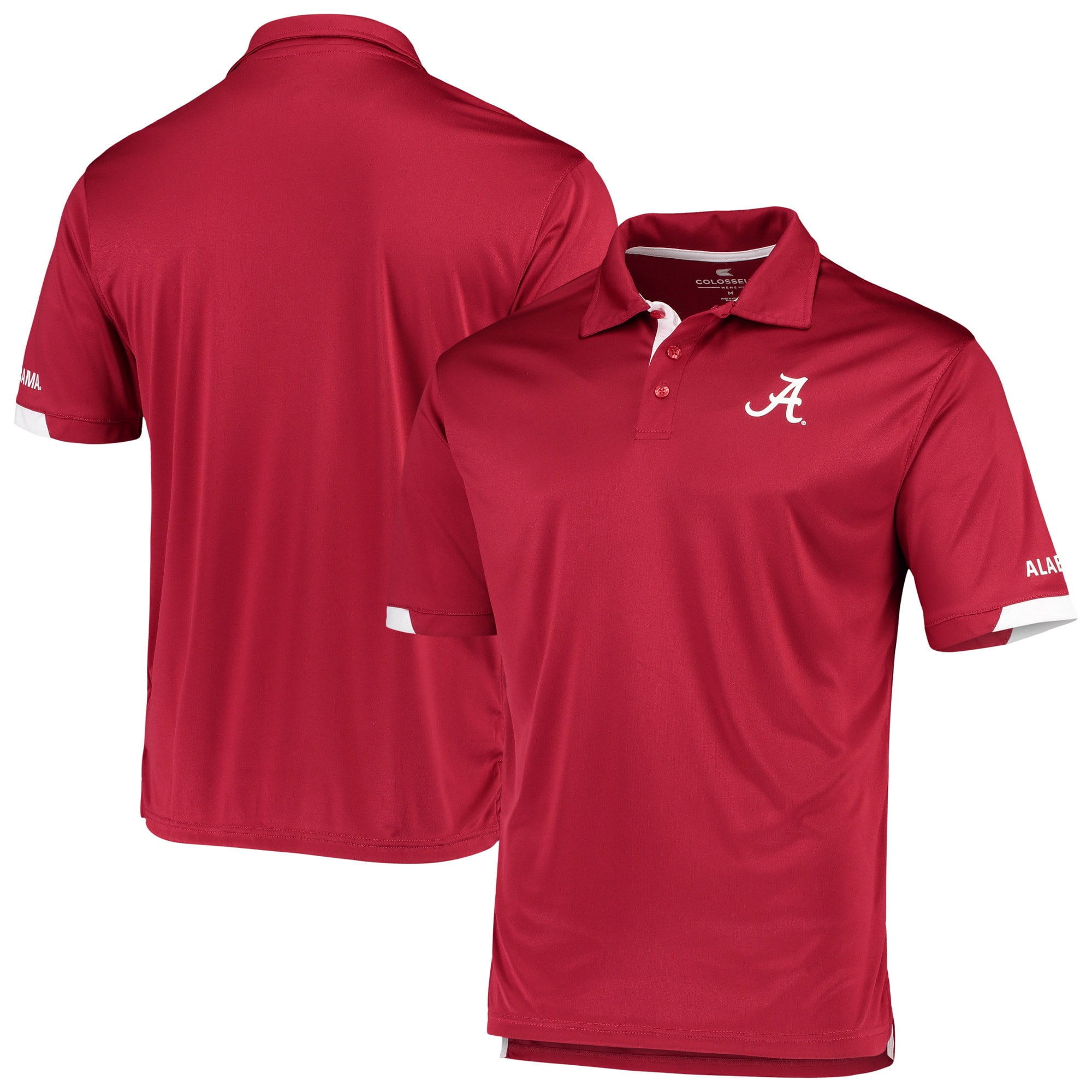 Men's Colosseum Crimson Alabama Crimson Tide Santry Lightweight Polo ...