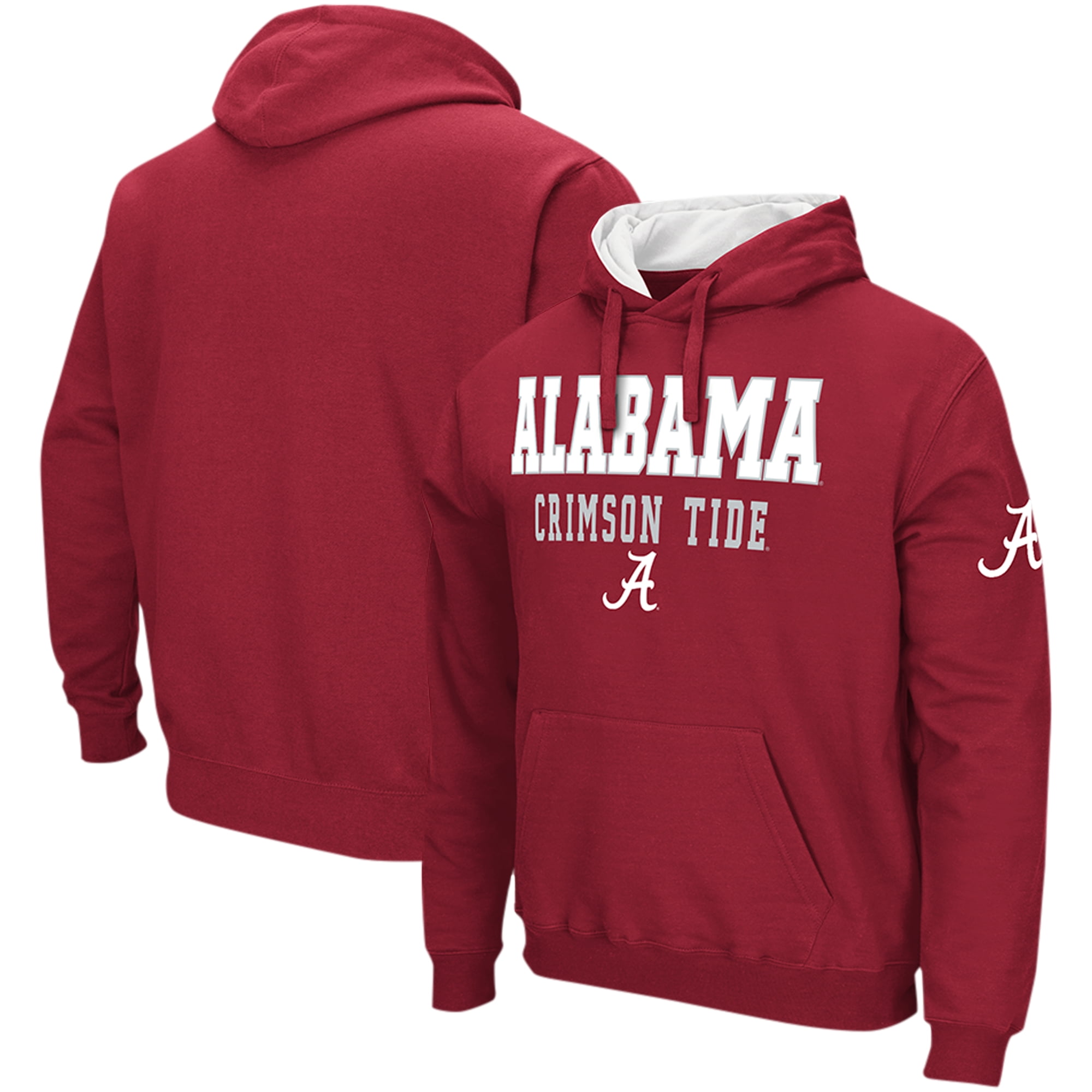Men's Colosseum Crimson Alabama Crimson Tide Sunrise Pullover Hoodie ...