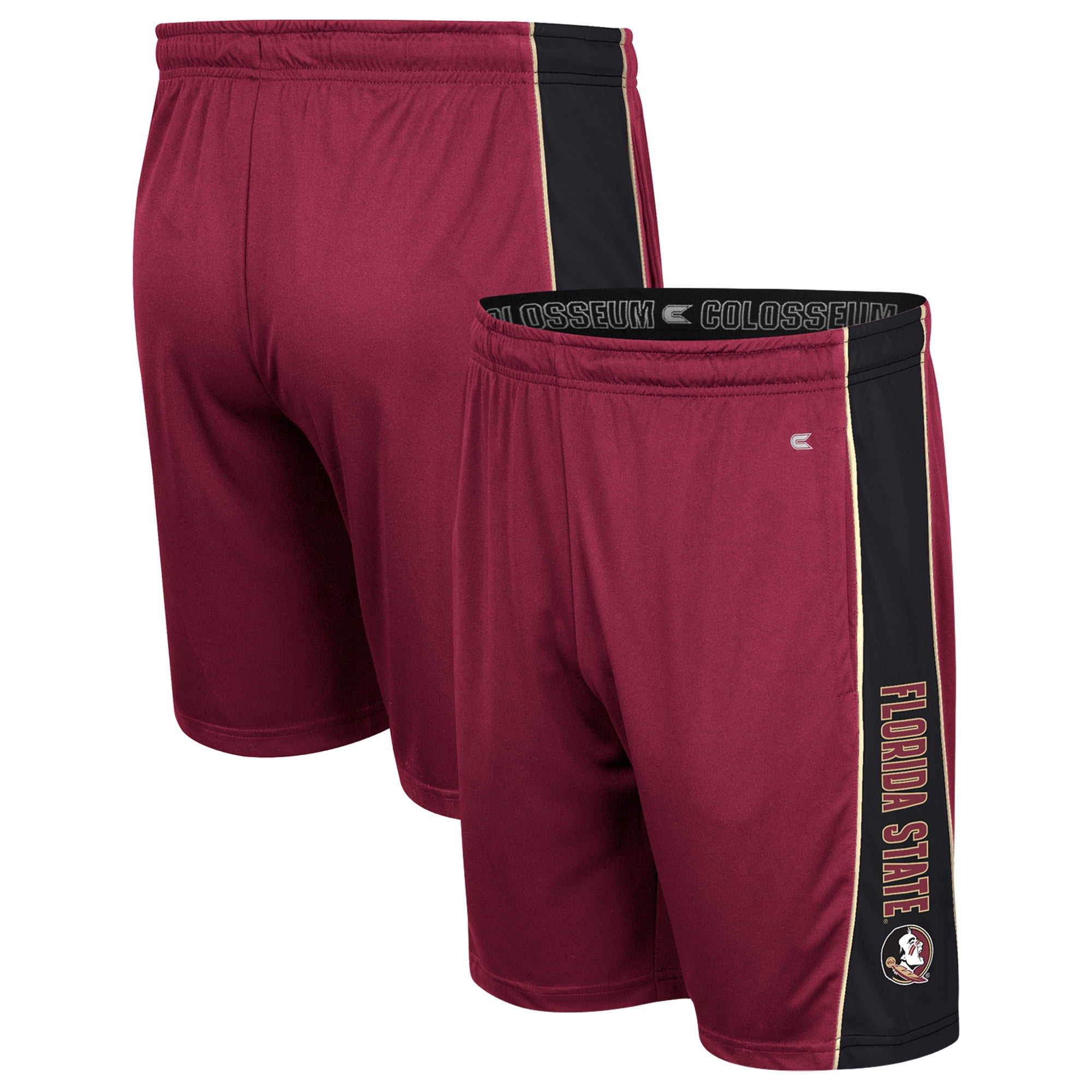 Men's Colosseum Garnet Florida State Seminoles Panel Shorts - Walmart.com