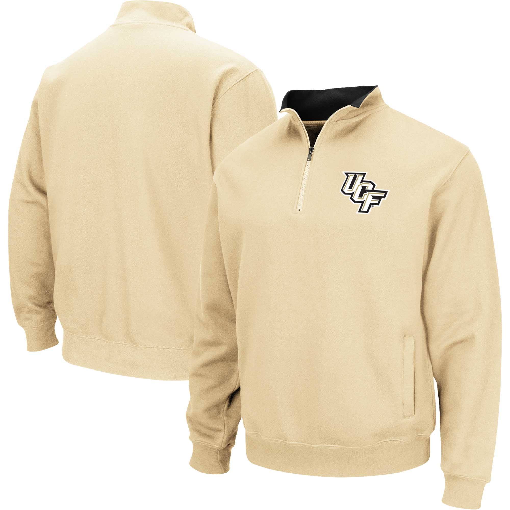 Colosseum Men's UCF Knights Gold Tortugas Quarter-Zip Midweight ...