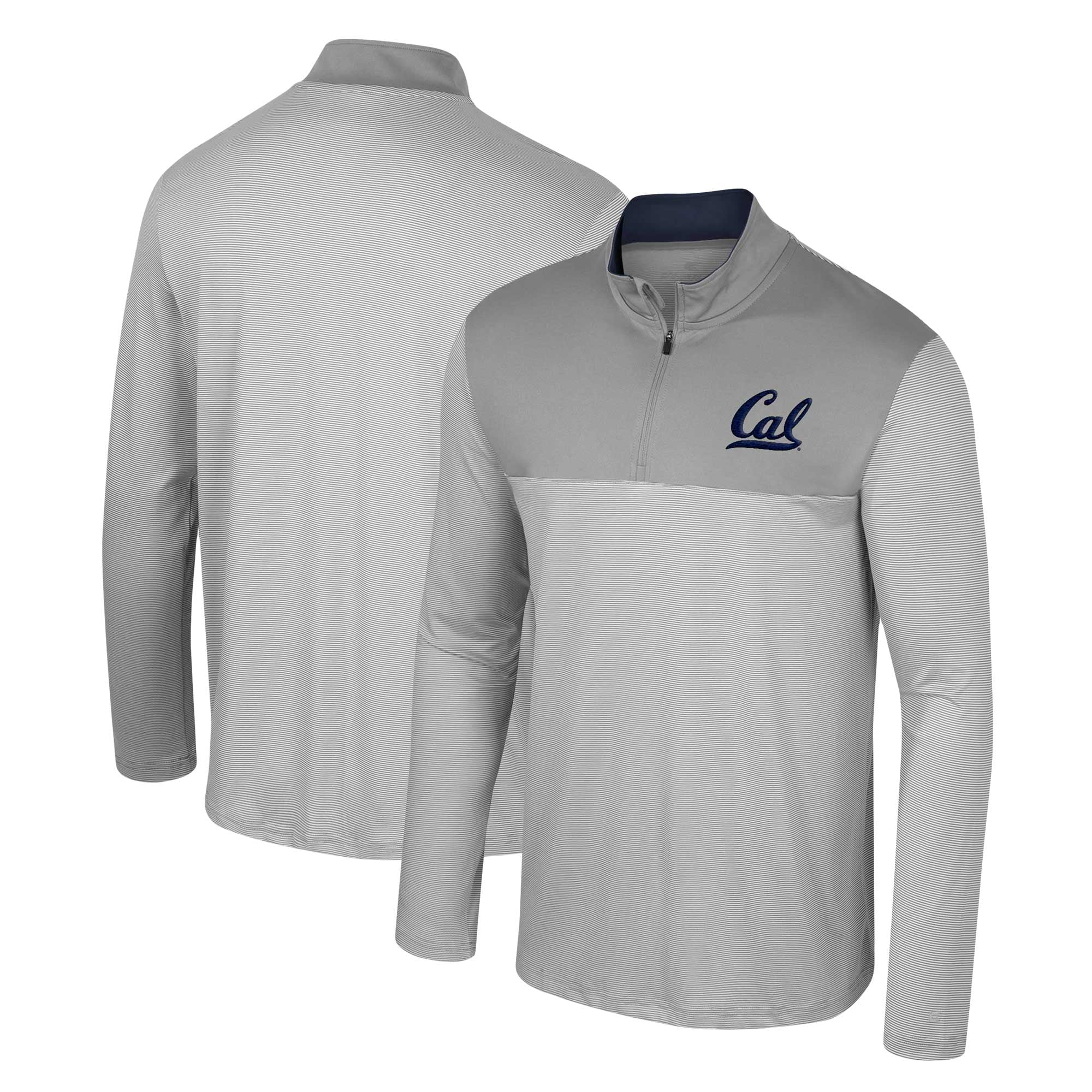 Men's Colosseum Gray Cal Bears Tuck Quarter-Zip Top - Walmart.com