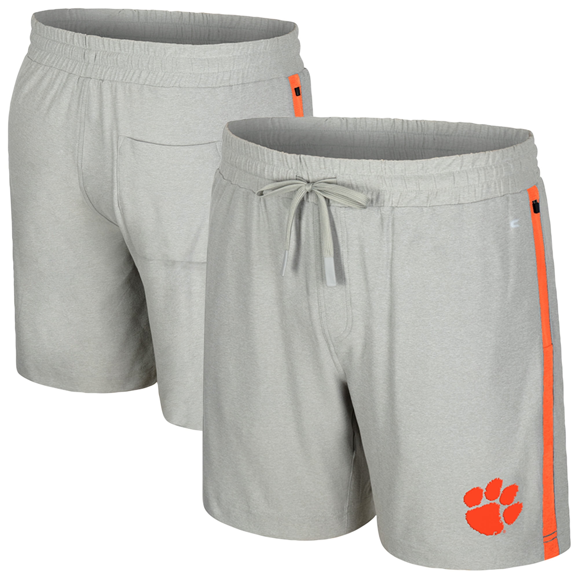 Men's Colosseum Gray Clemson Tigers Mac Shorts - Walmart.com