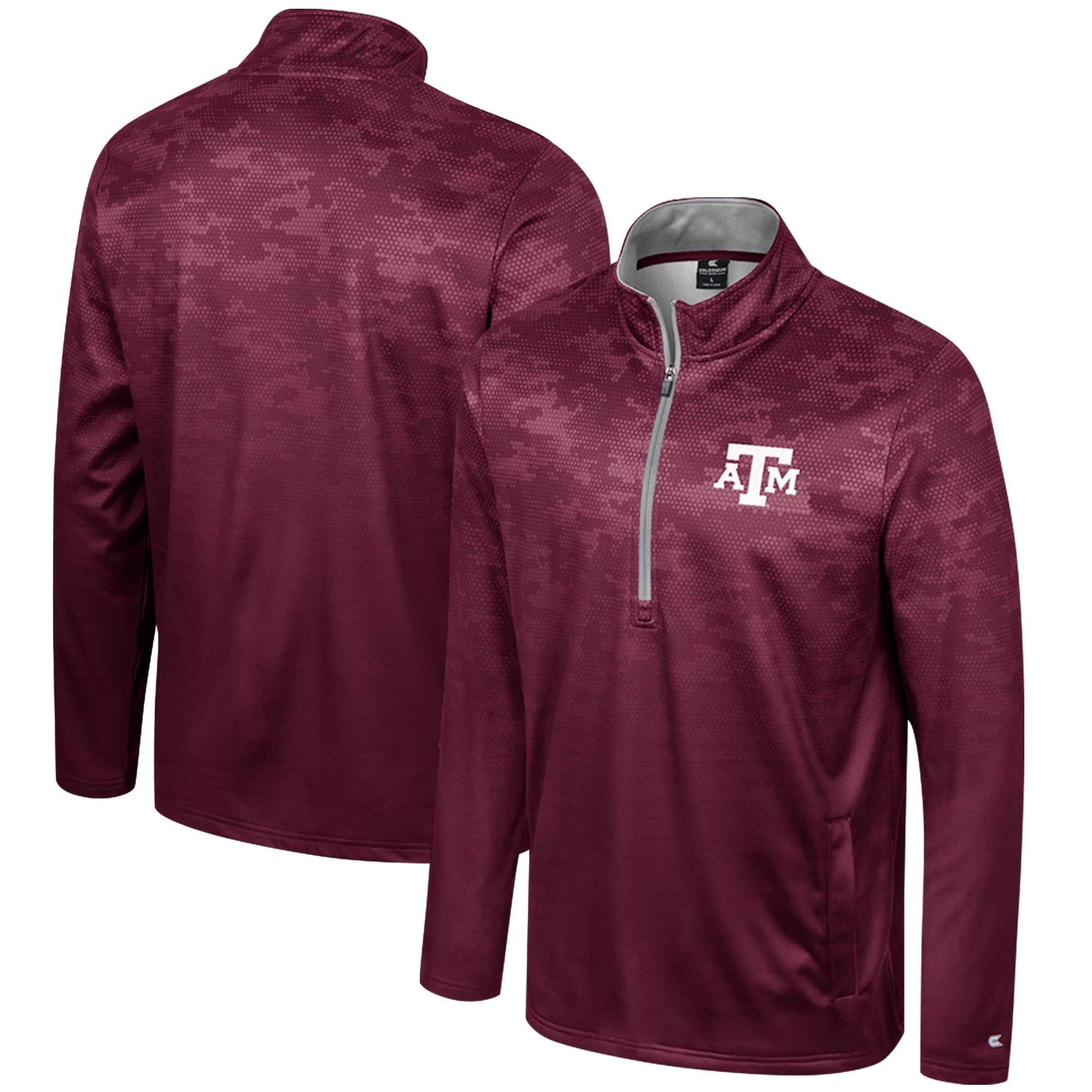 Men's Colosseum Maroon Texas A&M Aggies The Machine Half-Zip Jacket ...
