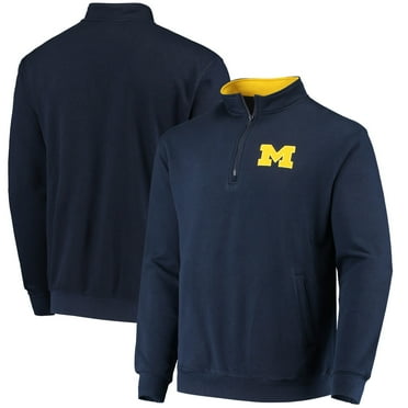 Men's Cutter & Buck Gray Michigan Wolverines Alumni Logo Cascade Eco ...