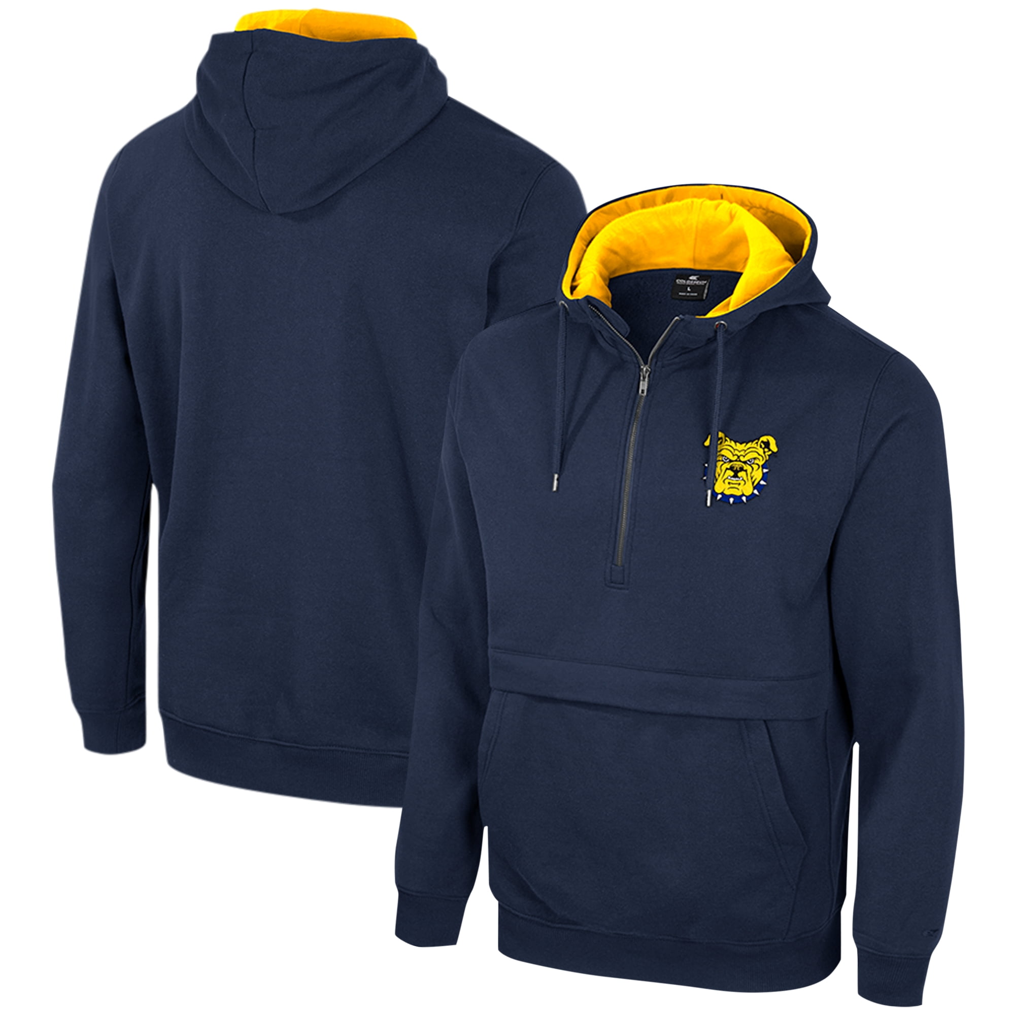 Men's Colosseum Navy North Carolina A&T Aggies Team Half-Zip Pullover ...