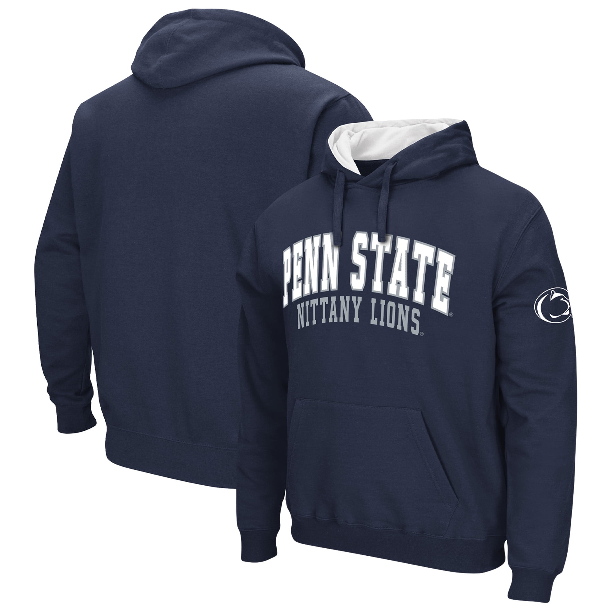 Men's Colosseum Navy Penn State Nittany Lions Double Arch Pullover ...
