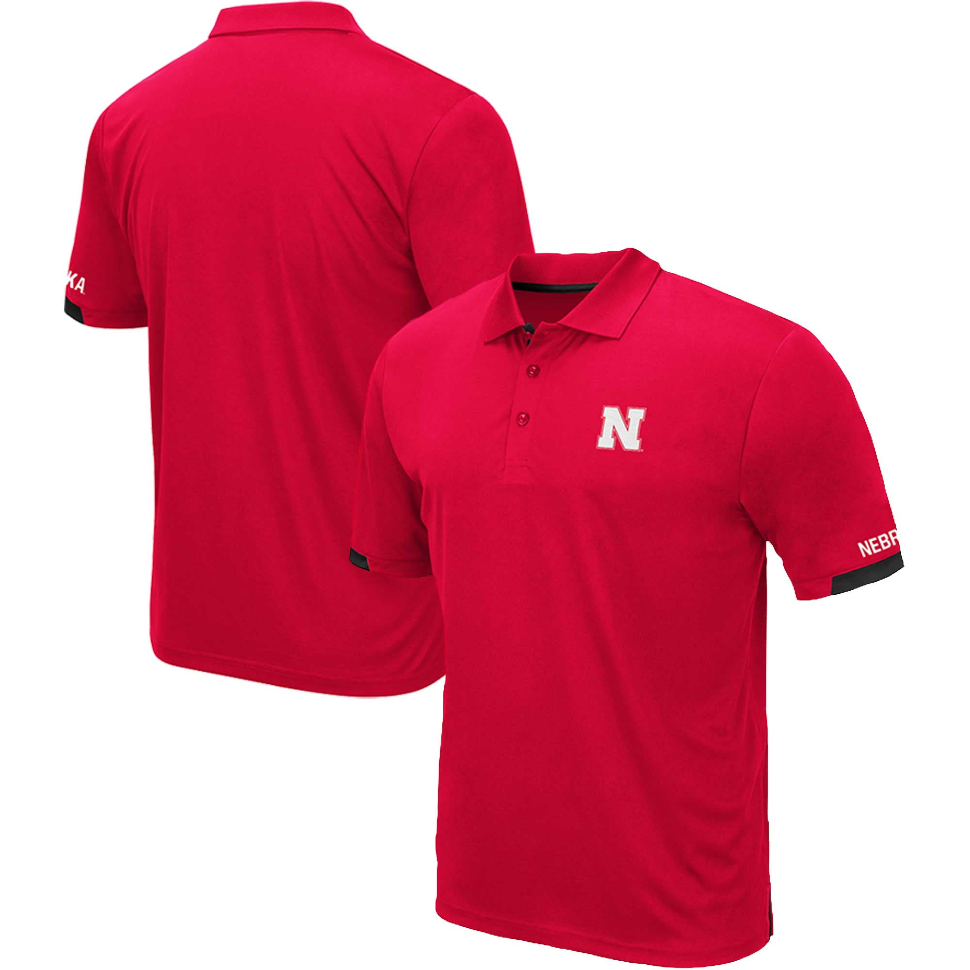 Men's Colosseum Red Nebraska Huskers Big & Tall Santry Polo - Walmart.com