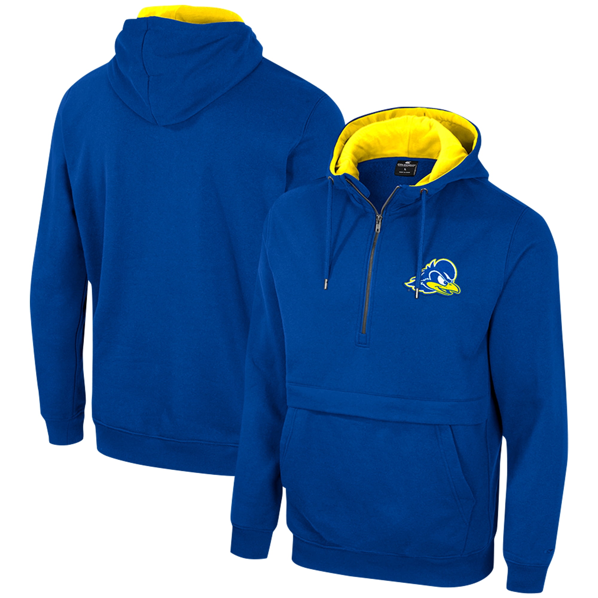 Men's Colosseum Royal Delaware Fightin' Blue Hens Team Half-Zip ...