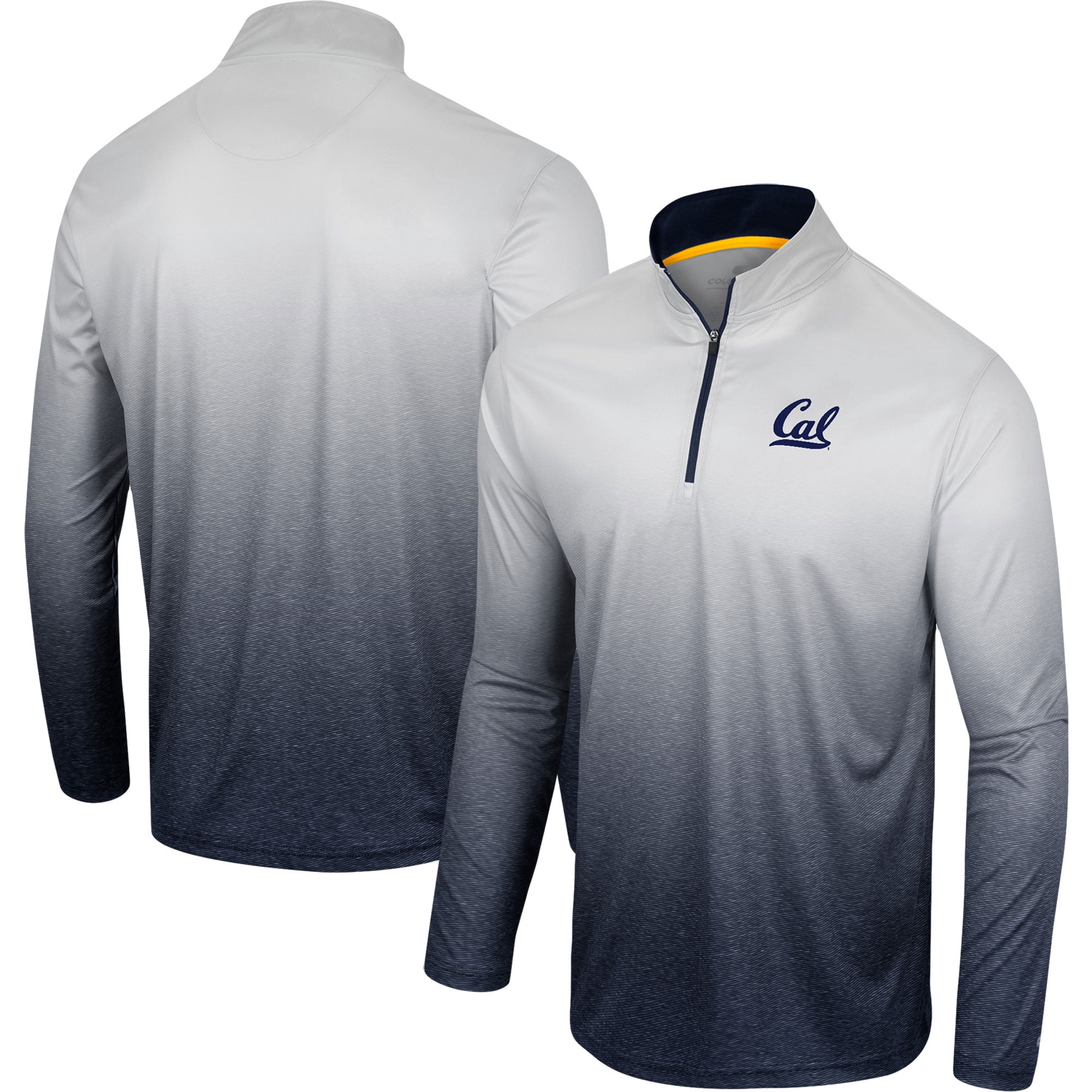 Men's Colosseum White/Navy Cal Bears Laws of Physics Quarter-Zip ...