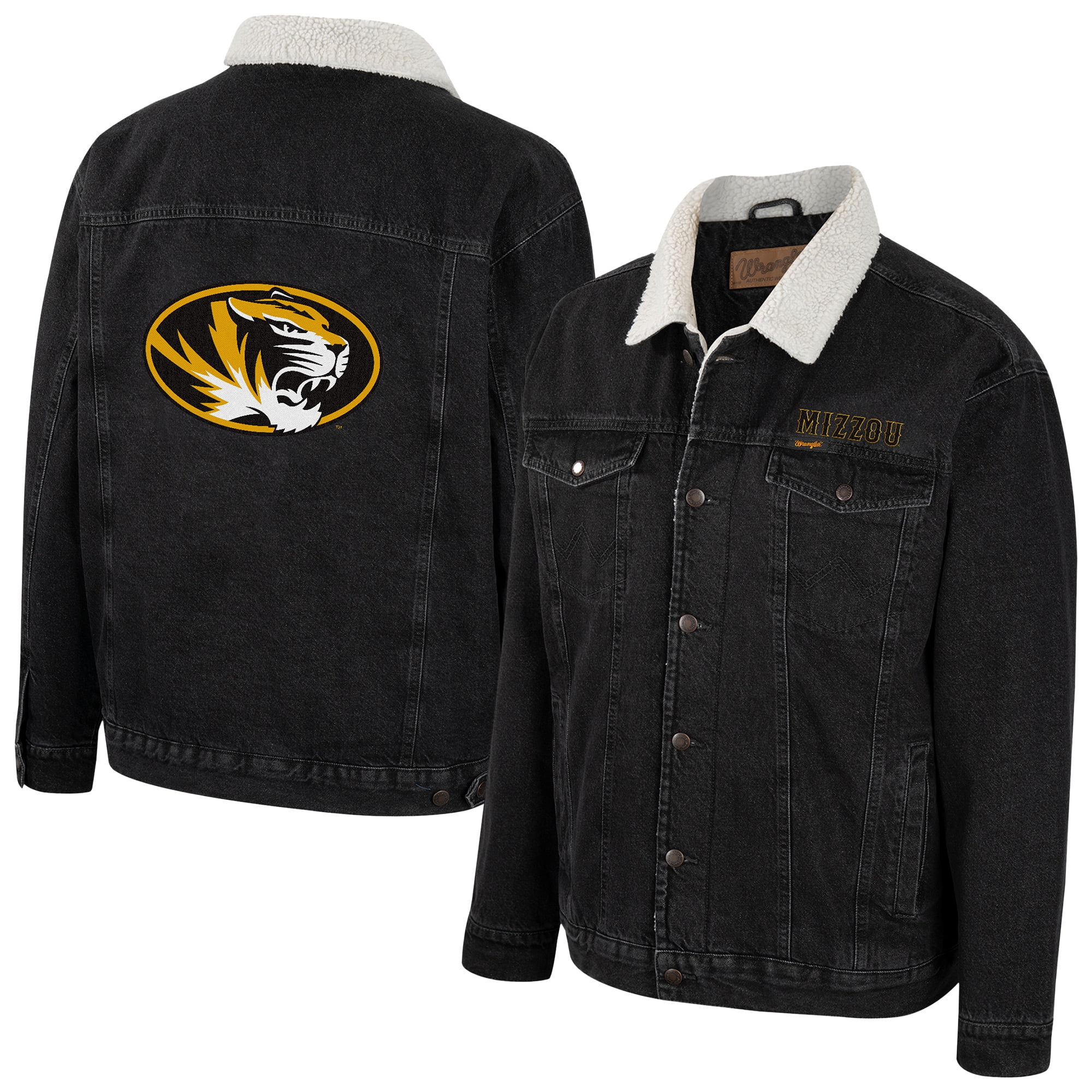 Men's Colosseum x Wrangler Charcoal Missouri Tigers Western Sherpa ...