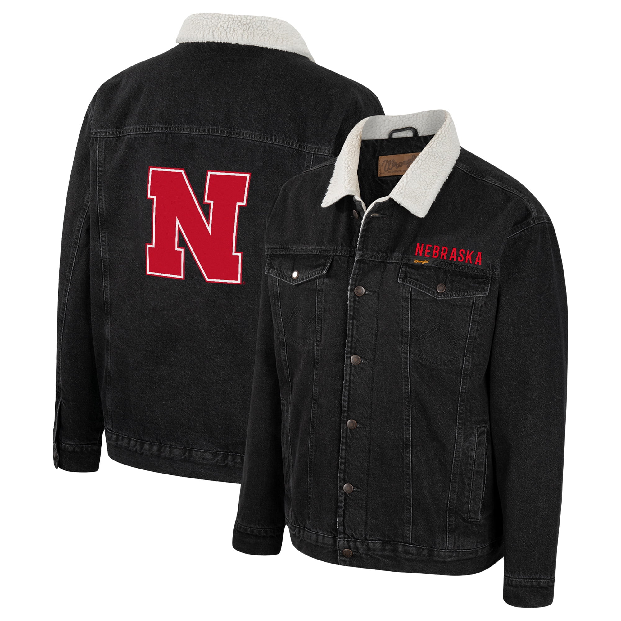 Men's Colosseum x Wrangler Charcoal Nebraska Huskers Western Button-Up ...