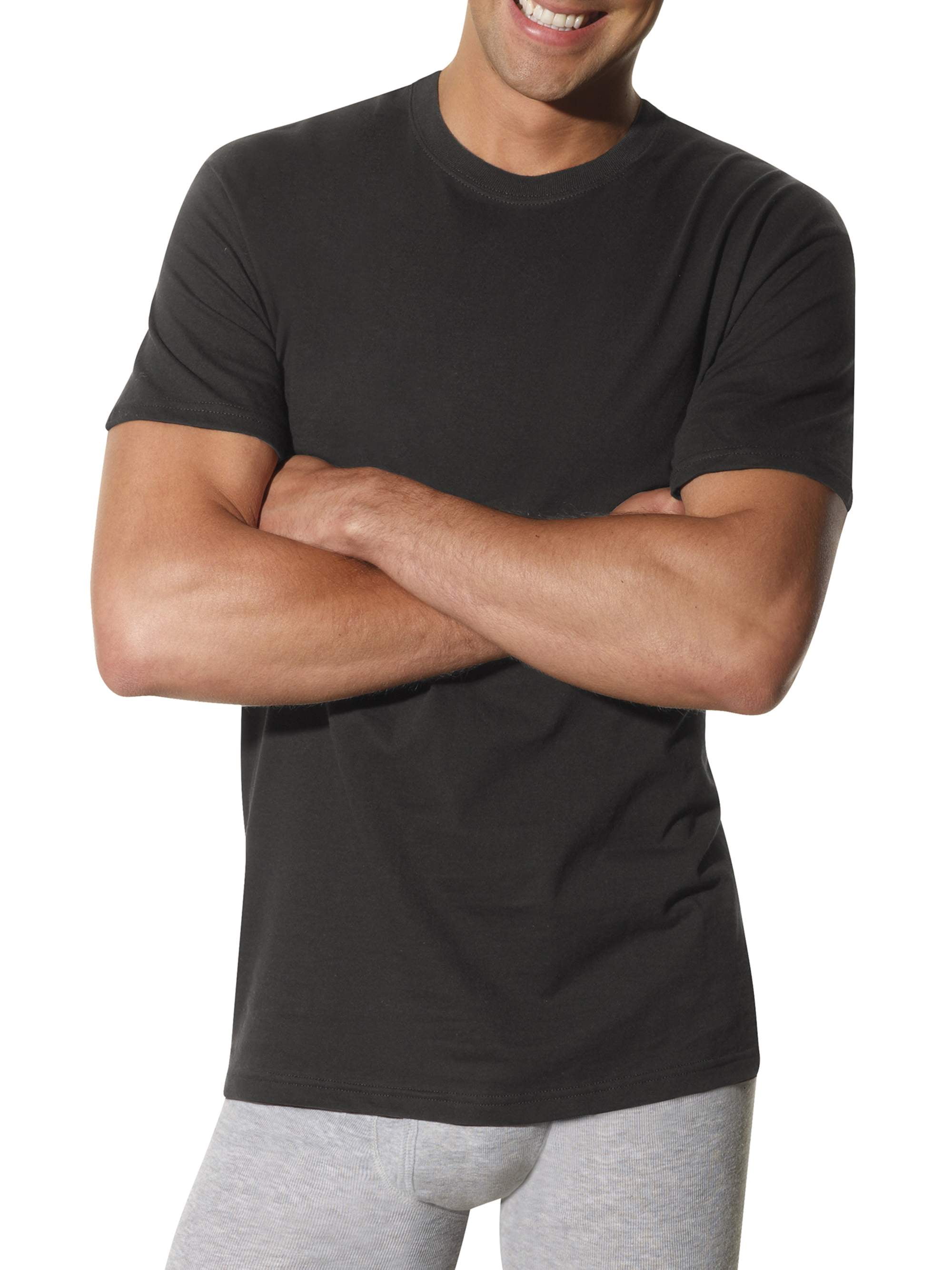 Men's Comfort Cool Black X-Temp Crew T-Shirts, 3 Pack - Walmart.com