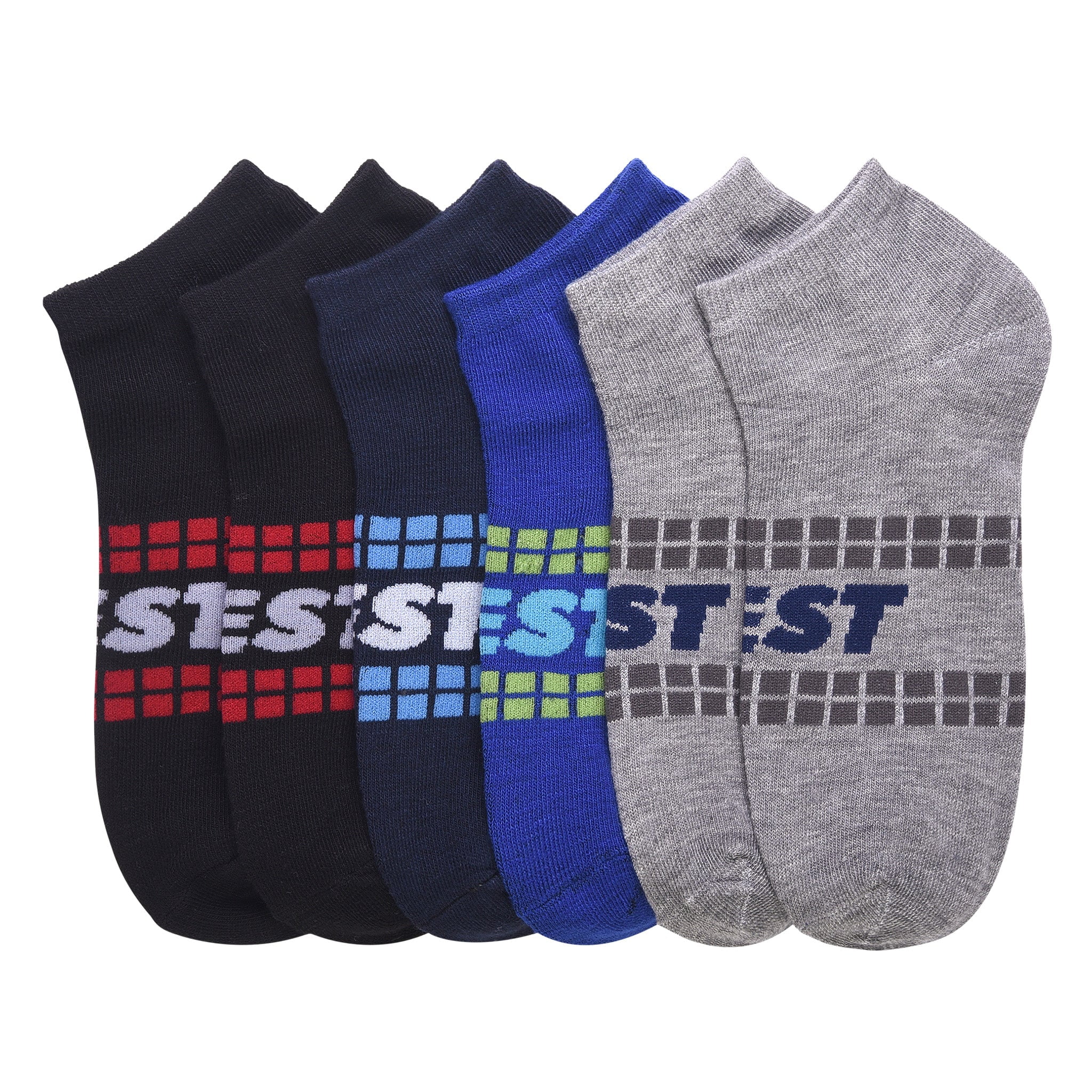 Men's Comfort Low Cut Socks, Spandex Socks, Pattern Socks, 4-6, 6-Pack ...
