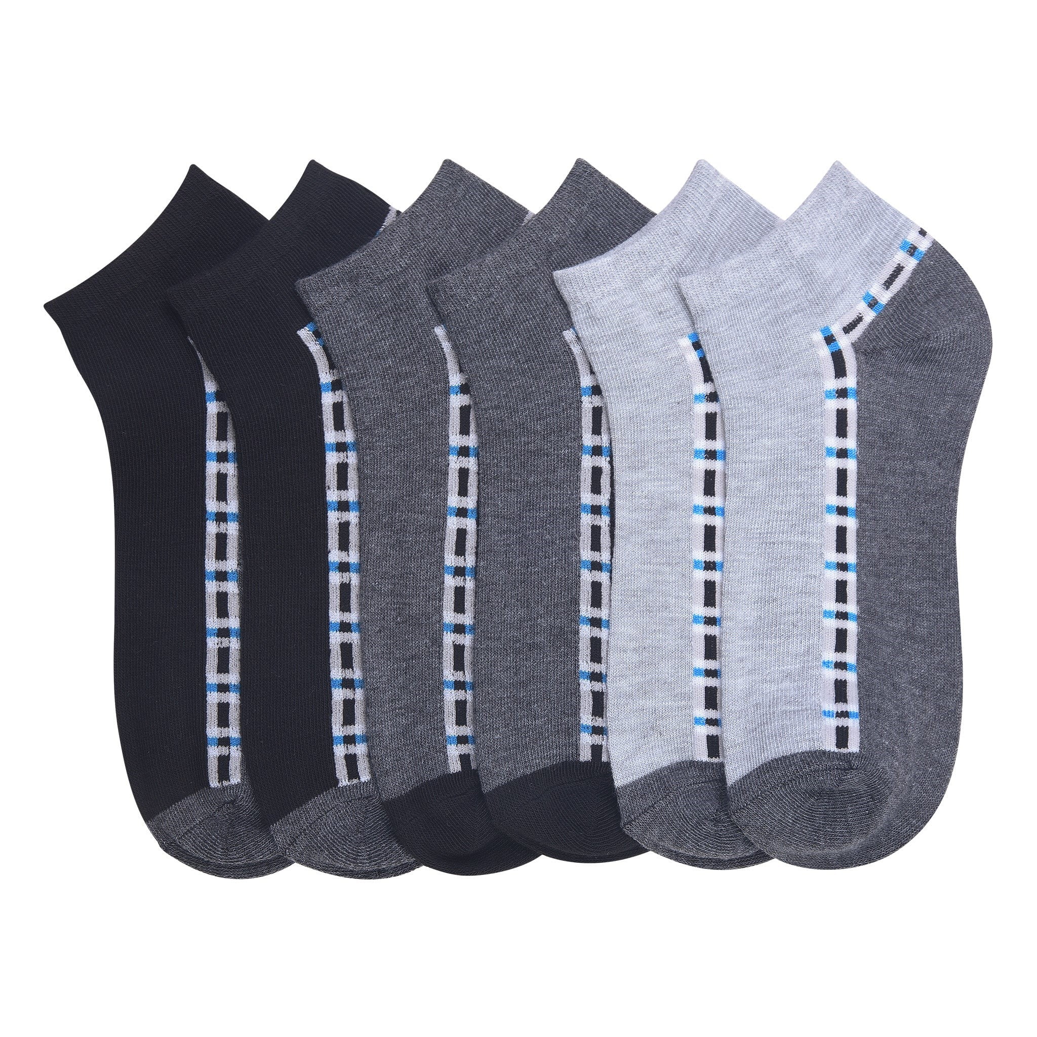 Men's Comfort Low Cut Socks, Spandex Socks, Plaid Pattern, 10-13, 6 ...