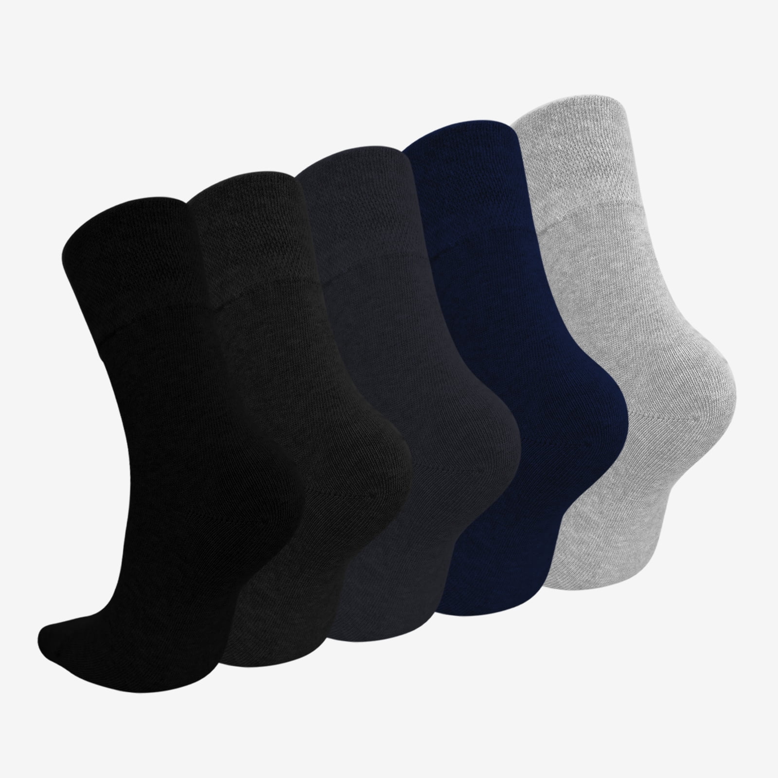 Mens Socks, PUTUO Mens Dress Socks, Casual Business Soft Breathable ...