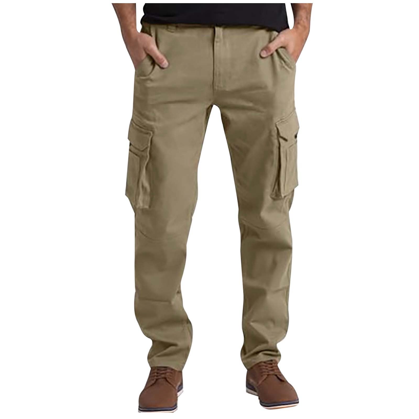 Men's Comfortable Solid Color Casual Fashion Pants Men's Outdoor ...