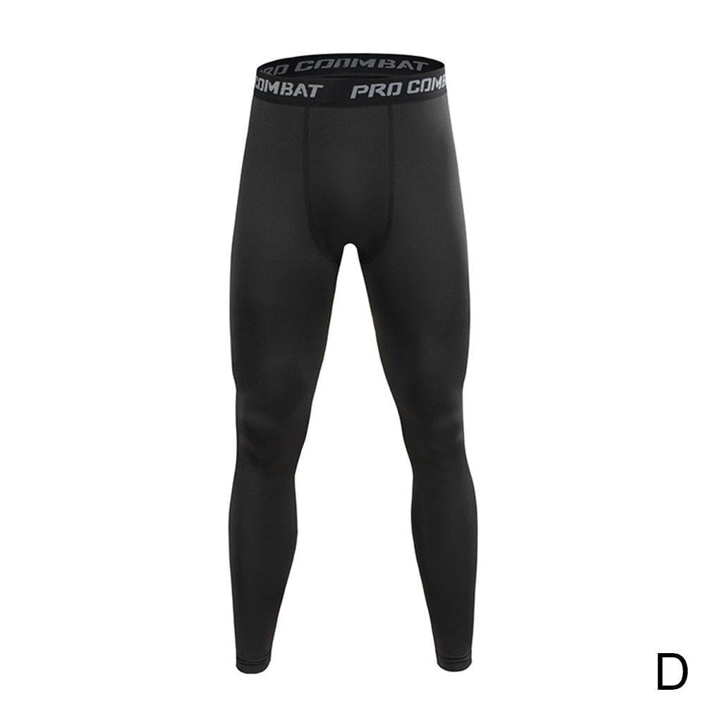 Men's Compression Leggings Pants Trousers Running Fitness Baske E3V2 ...