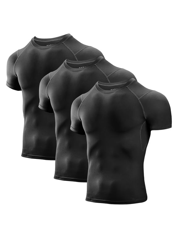 CL convallaria 4 Pack Compression Shirt Men Long Short Sleeve Cooling ...