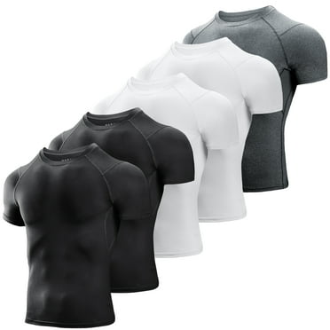 Athletic Works Adult Compression Crewneck Tee, Large, White, Unisex, 1 ...