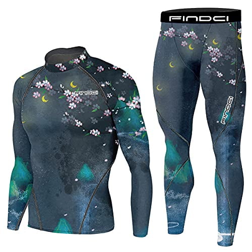 Men's Compression Sportswear Suits Gym Tights Training Boxing Rugby ...