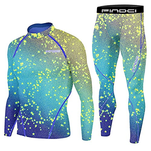 Men's Compression Sportswear Suits Gym Tights Training Boxing Rugby ...