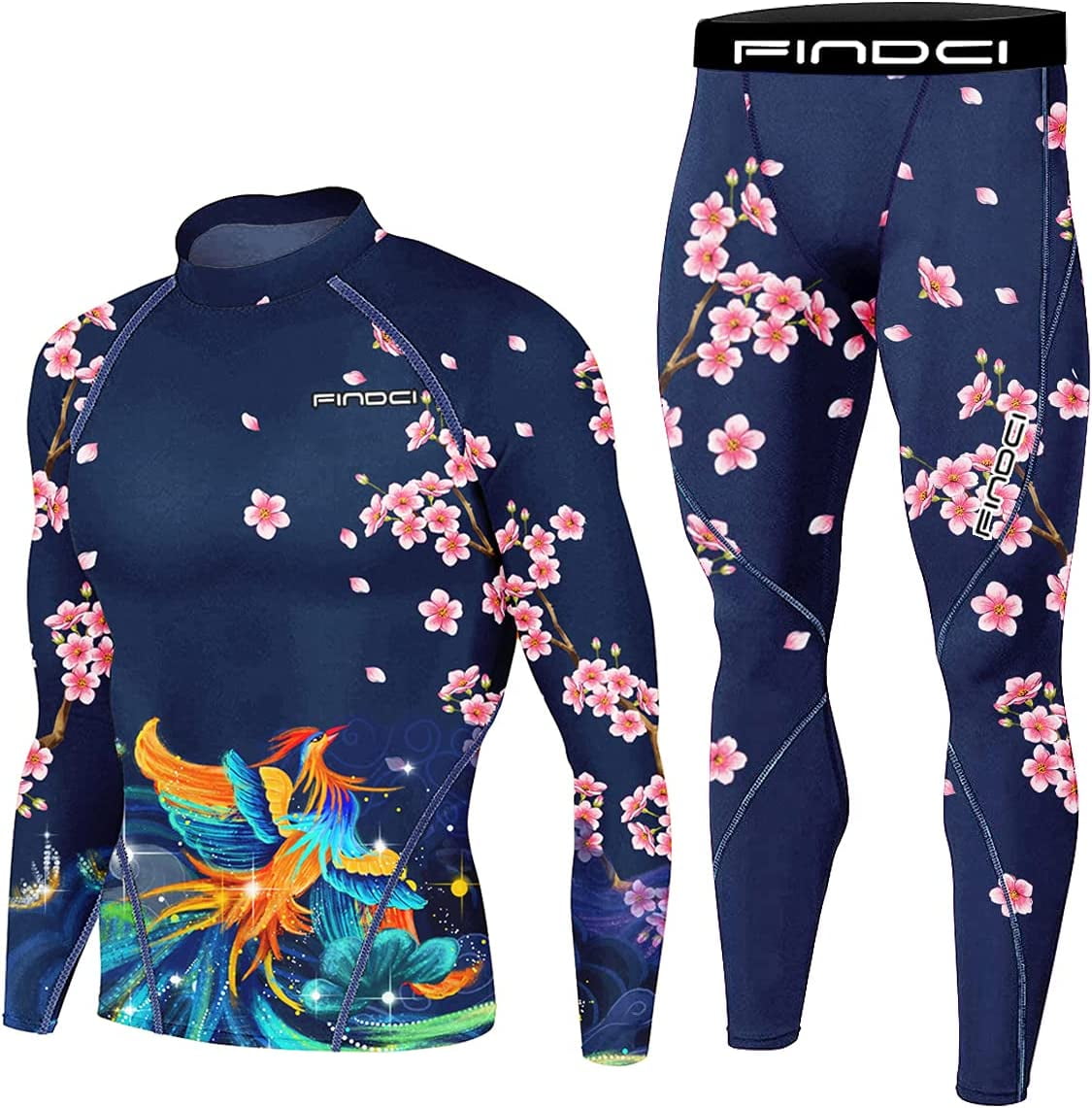 Men's Compression Sportswear Suits Gym Tights Training Boxing Rugby ...