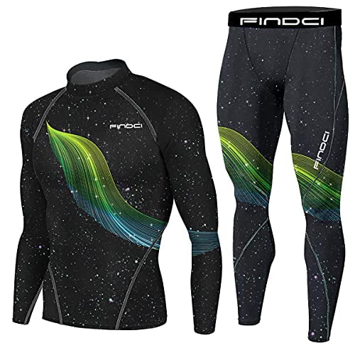 Men's Compression Sportswear Suits Gym Tights Training Boxing Rugby ...