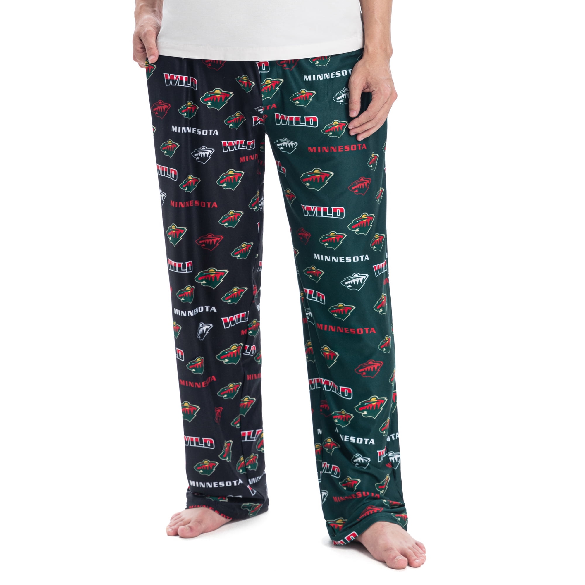 Men's Concepts Sport Green/Black Minnesota Wild AOP Knit Split Pants - Walmart.com