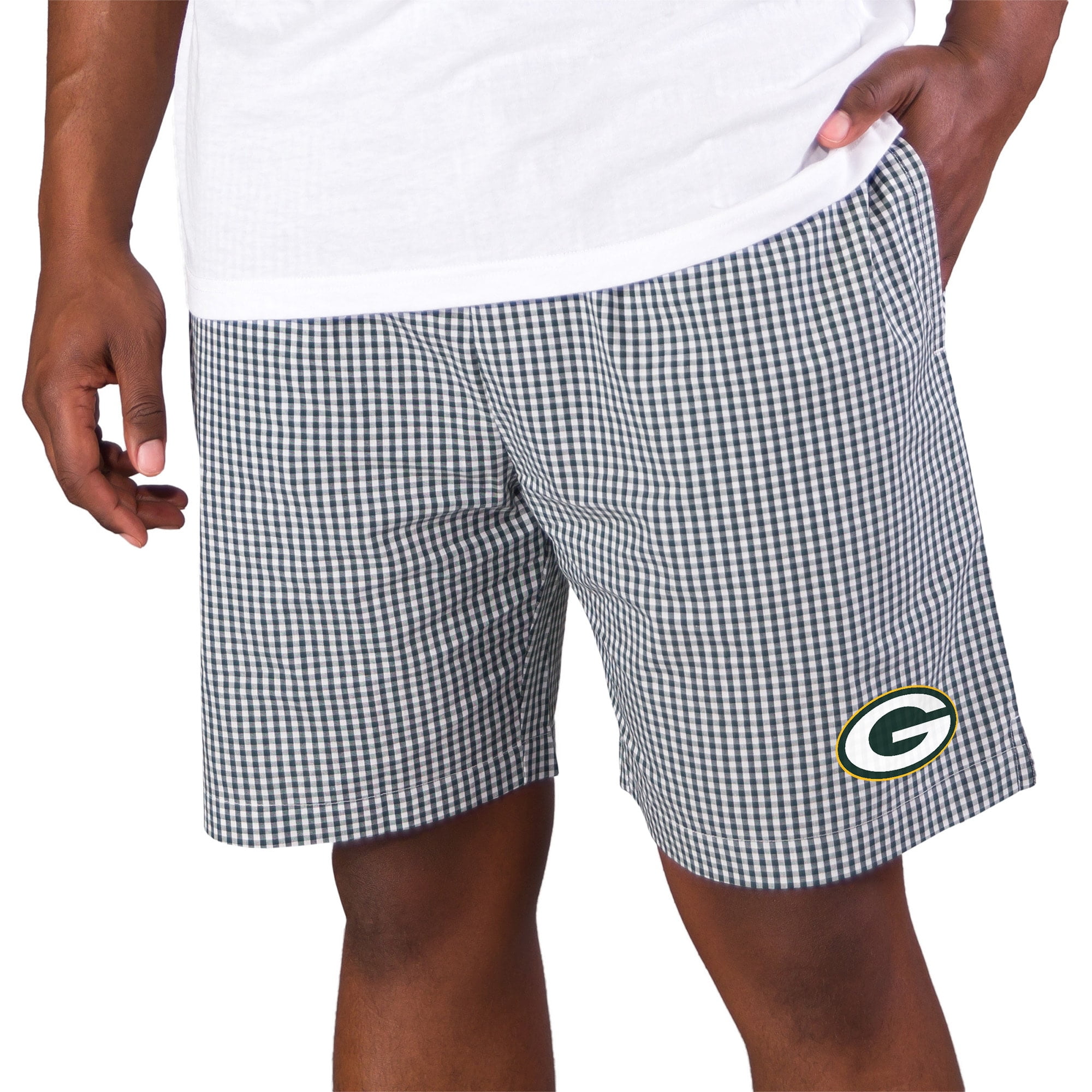 Men's Concepts Sport Green/White Green Bay Packers Tradition Woven Jam ...