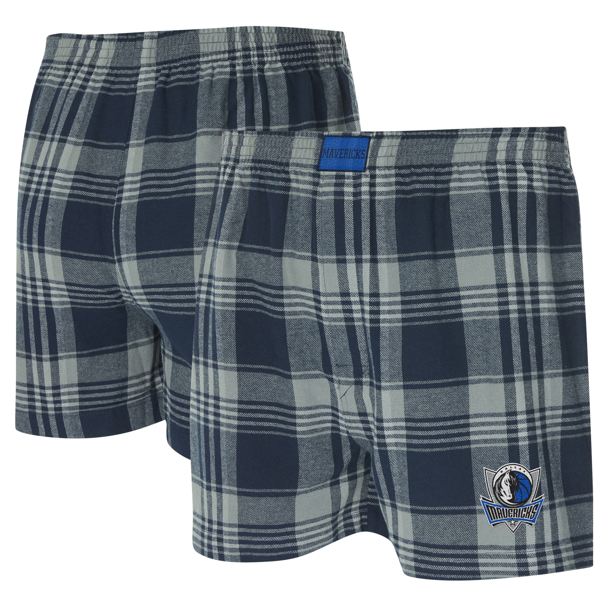 Men's Concepts Sport Navy Dallas Mavericks Region Flannel Boxer Short ...