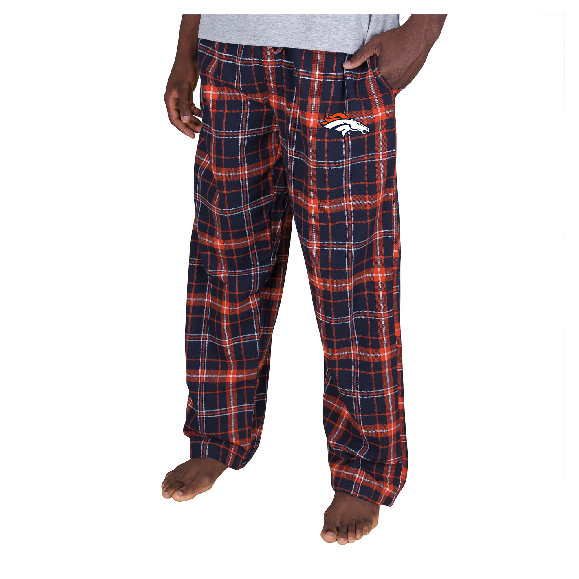 Men's-Concepts Sport Navy Denver Broncos Ultimate Plaid Flannel Pants ...
