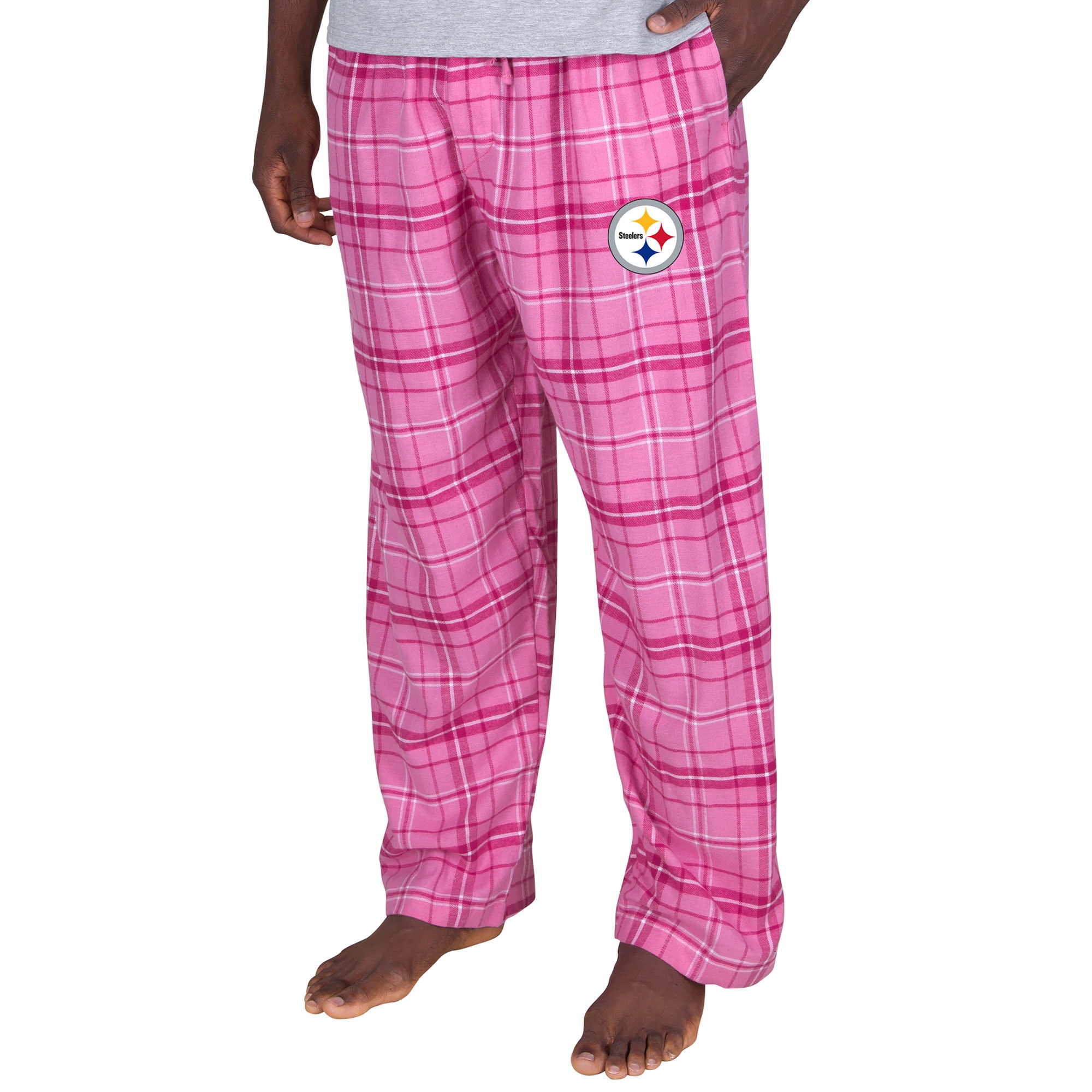 Men's Concepts Sport Pink Pittsburgh Steelers Ultimate Plaid Flannel ...