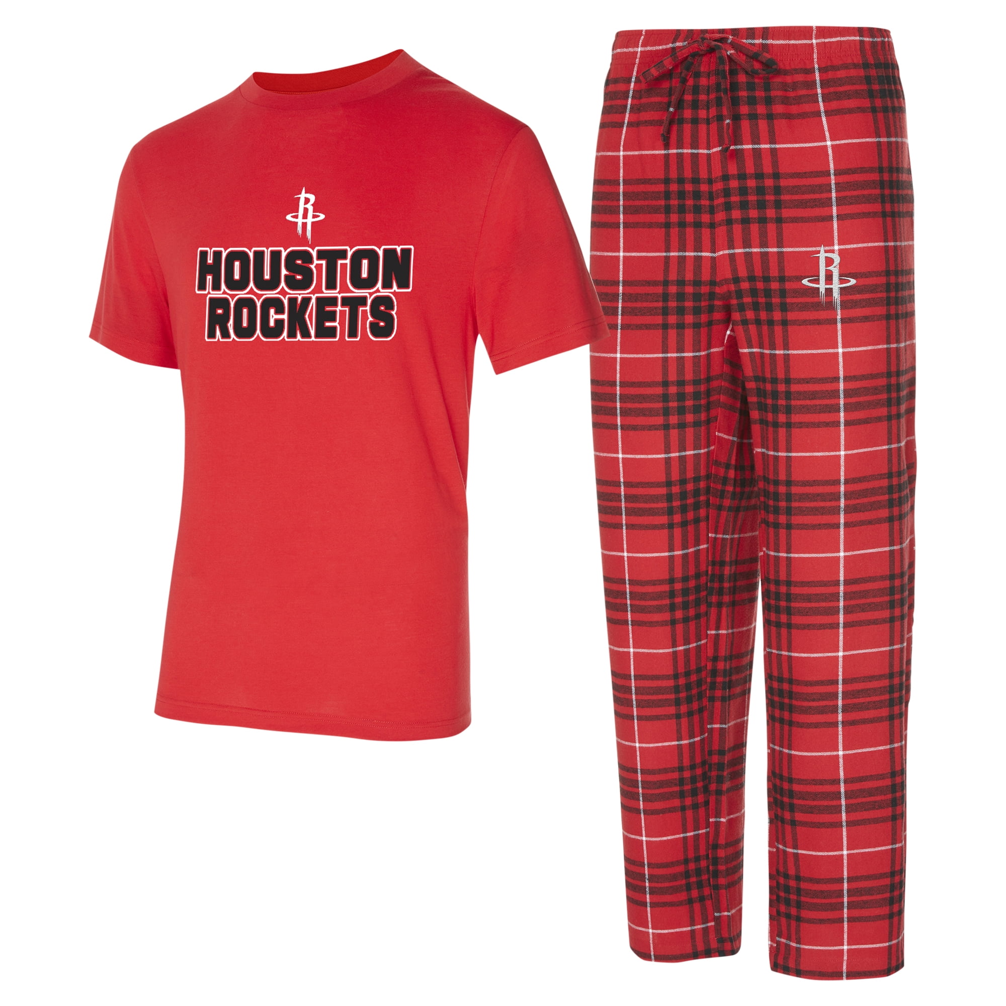 Men's Concepts Sport Red/Black Houston Rockets Vector Top & Flannel ...