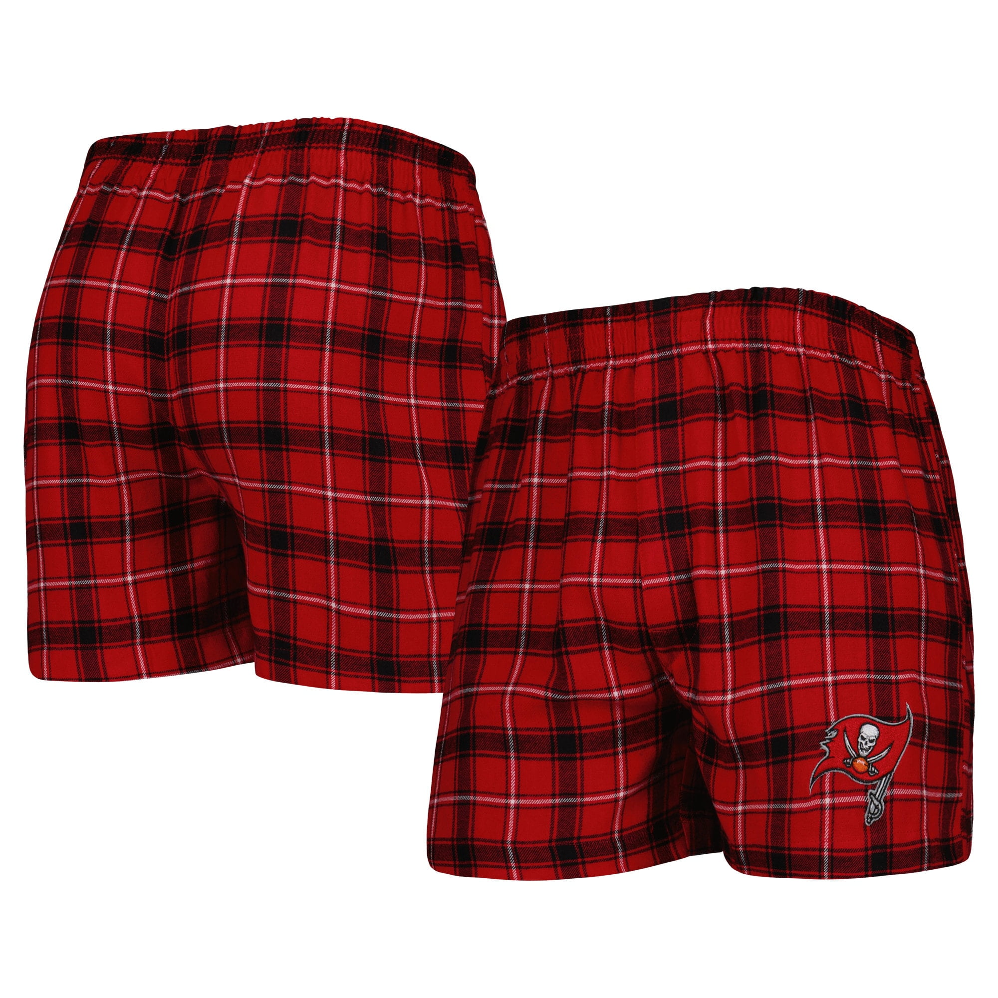 Men's Concepts Sport Red/Black Tampa Bay Buccaneers Ledger Flannel ...