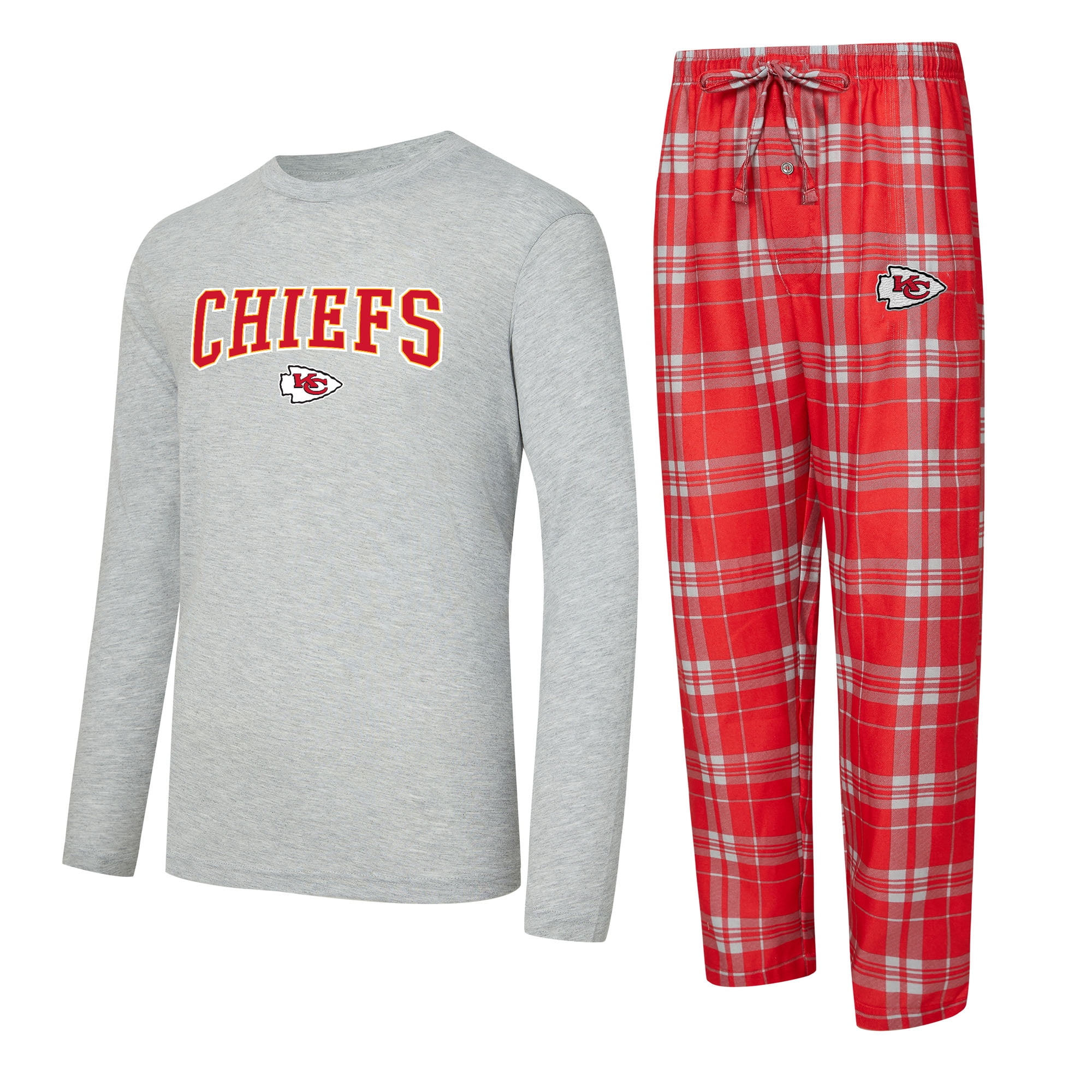 Men's Concepts Sport Red/Heather Gray Kansas City Chiefs Regulate Long ...