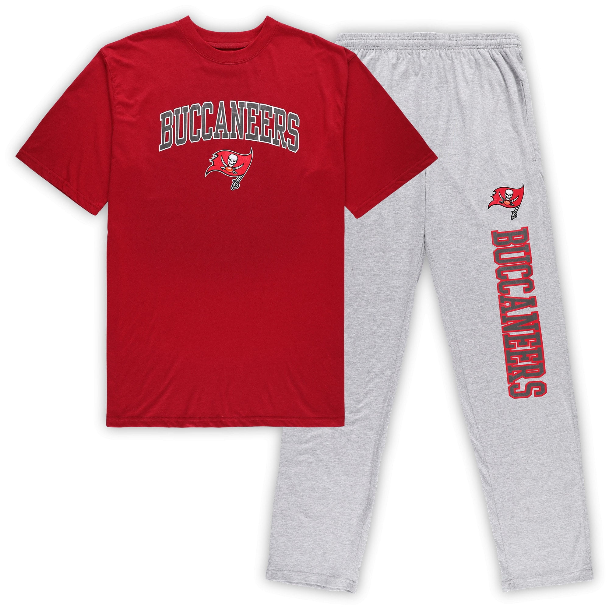 Men's Concepts Sport Red/Heathered Gray Tampa Bay Buccaneers Big & Tall ...