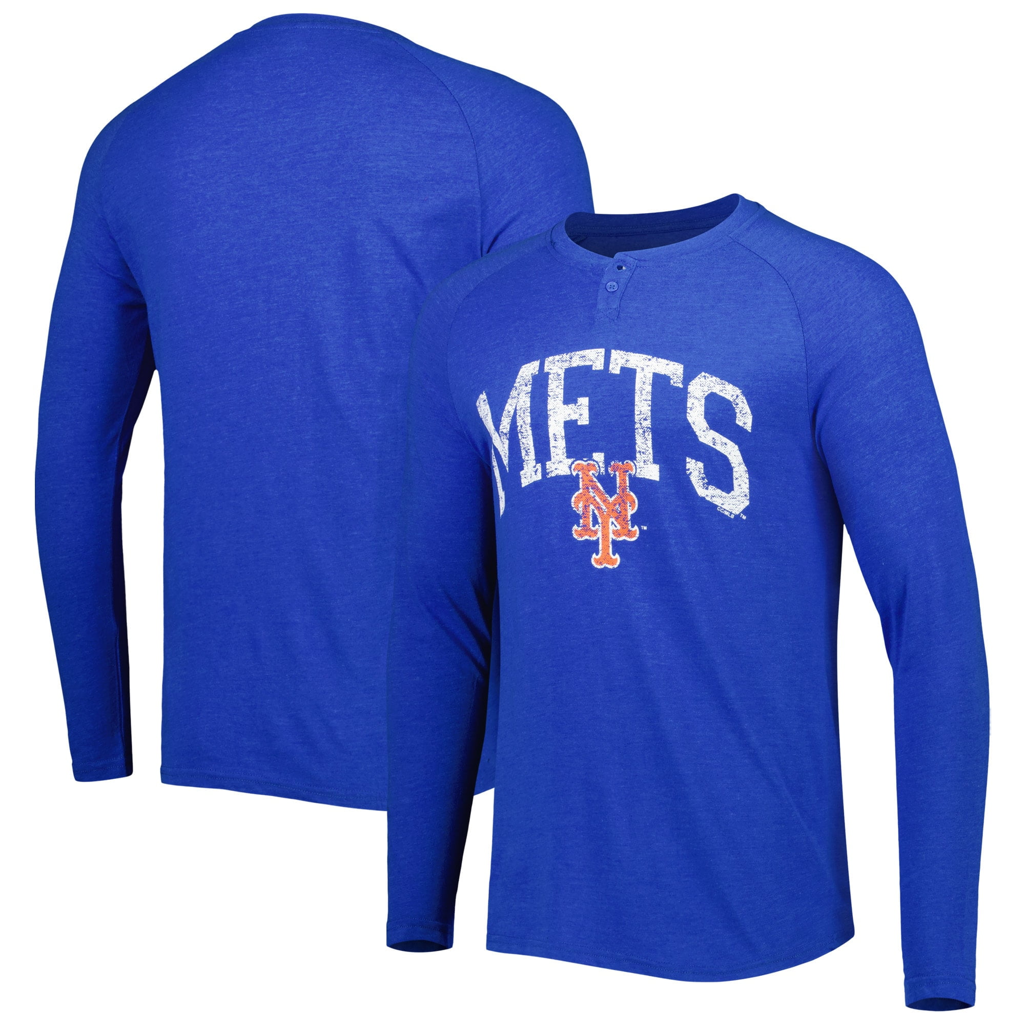 Men's Concepts Sport Royal New York Mets Inertia Raglan Long Sleeve ...