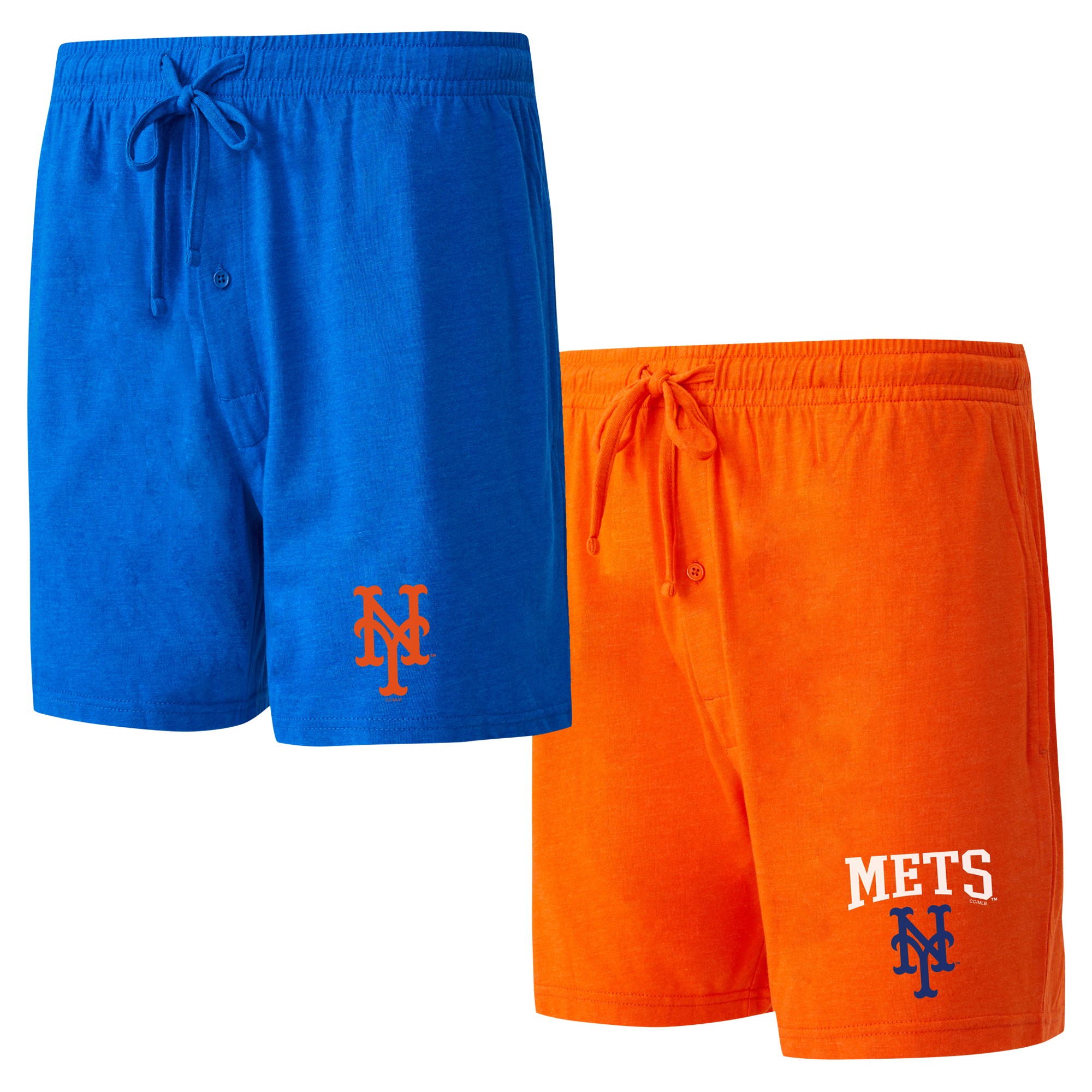 Men's Concepts Sport Royal/Orange New York Mets Two-Pack Meter Sleep ...