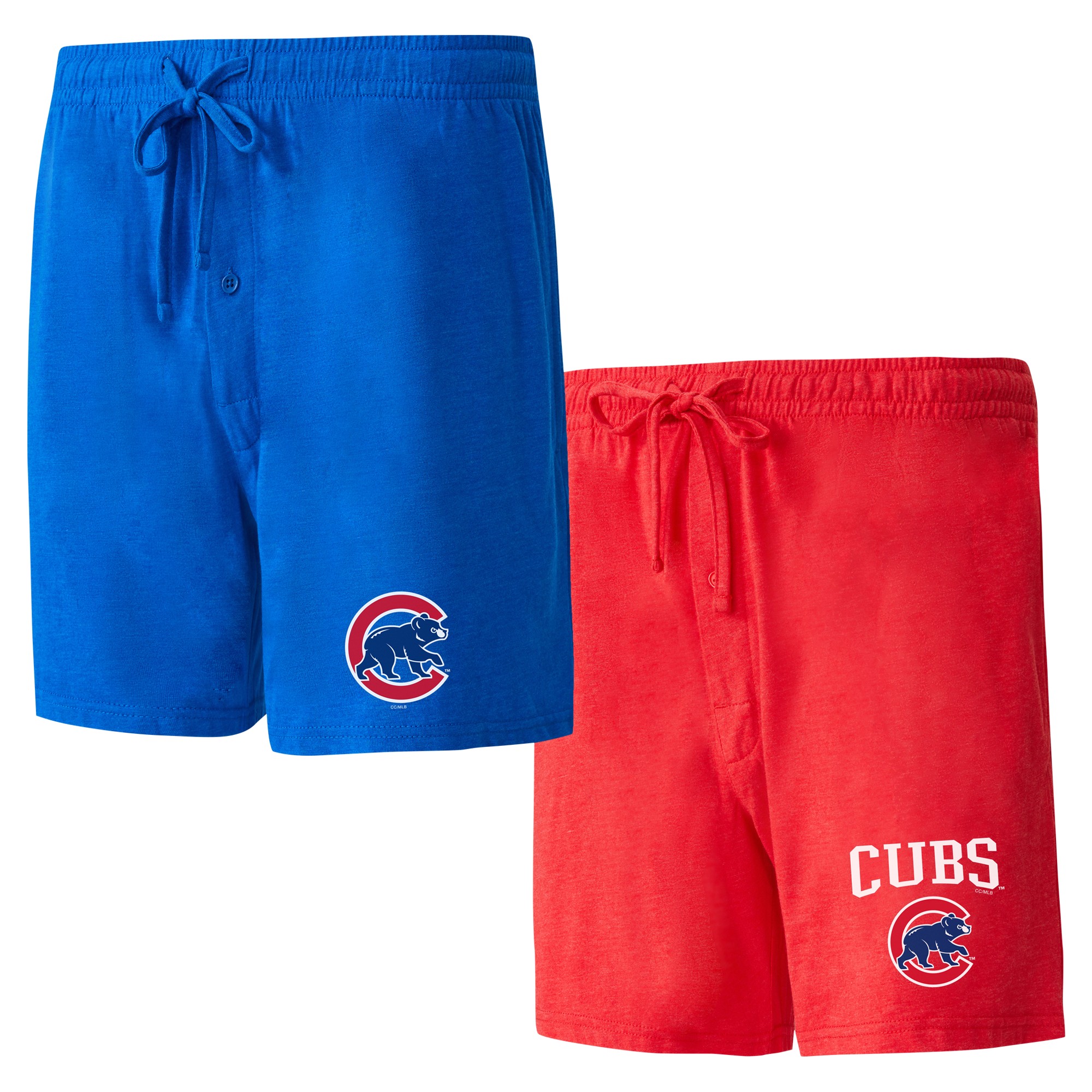 Men's Concepts Sport Royal/Red Chicago Cubs Two-Pack Meter Sleep Shorts ...