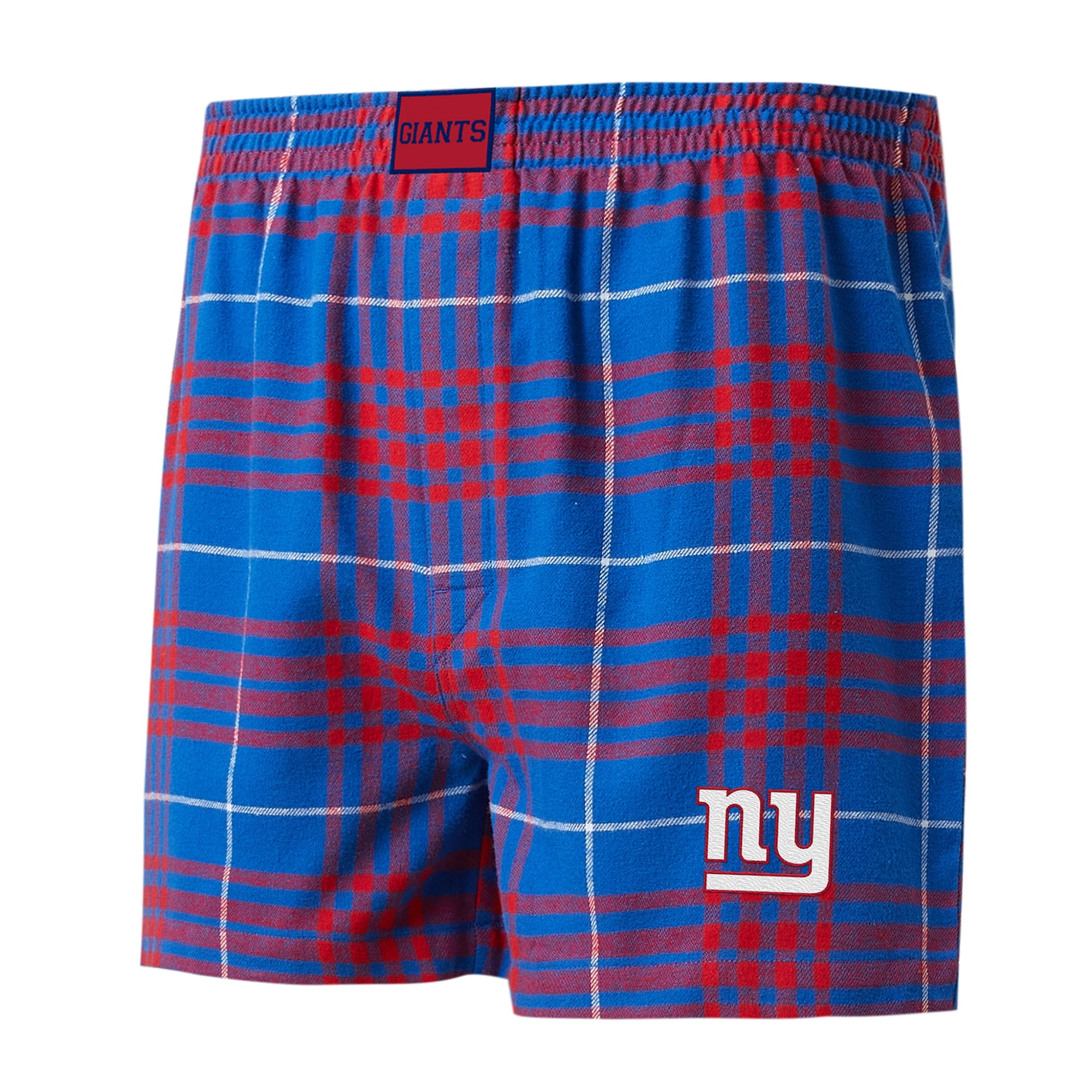 Men's Concepts Sport Royal/Red New York Giants Concord Flannel Boxers ...