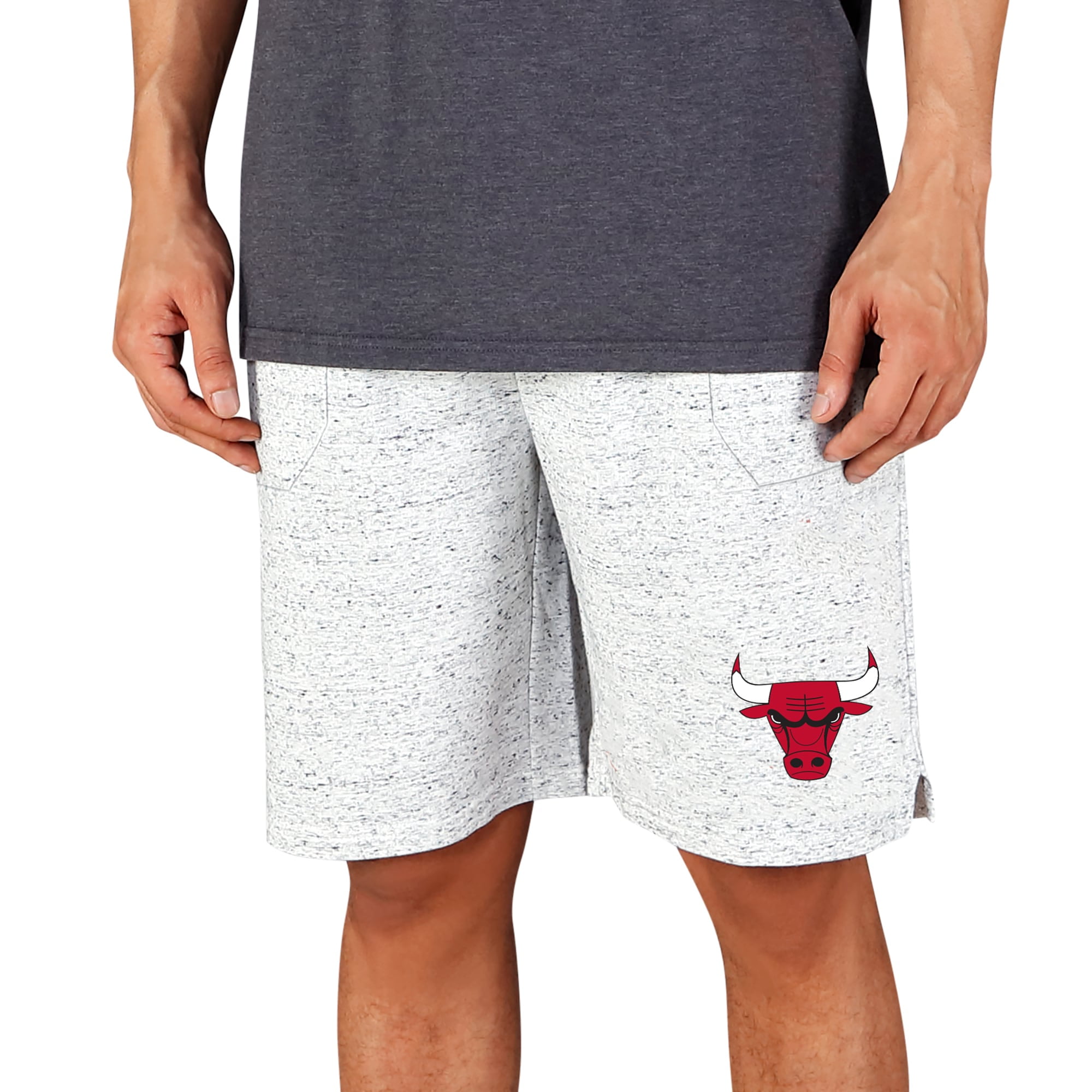 Men's Concepts Sport White/Charcoal Chicago Bulls Throttle Knit Jam ...