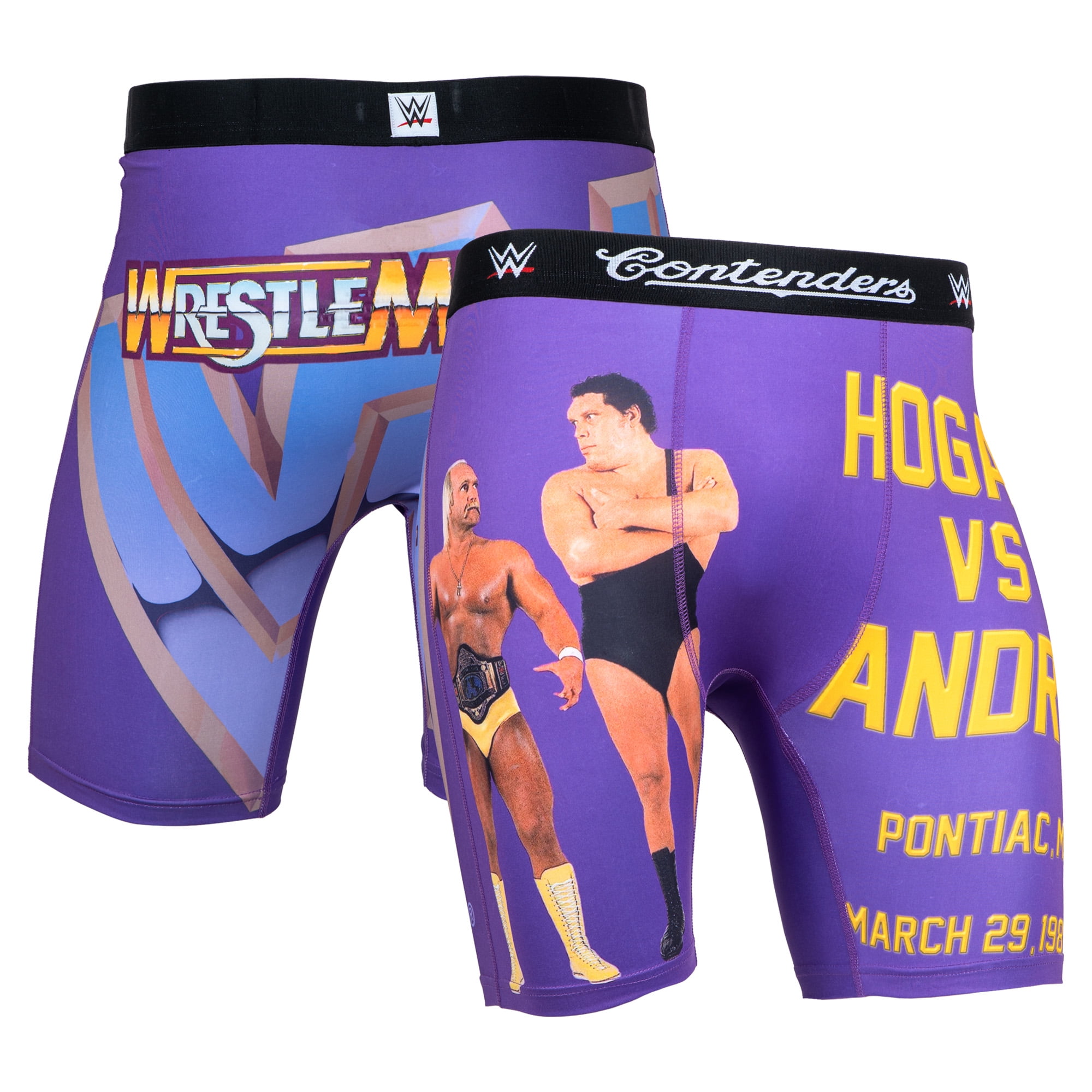 Men's Contenders Clothing Purple WrestleMania III Hulk Hogan vs. Andre ...