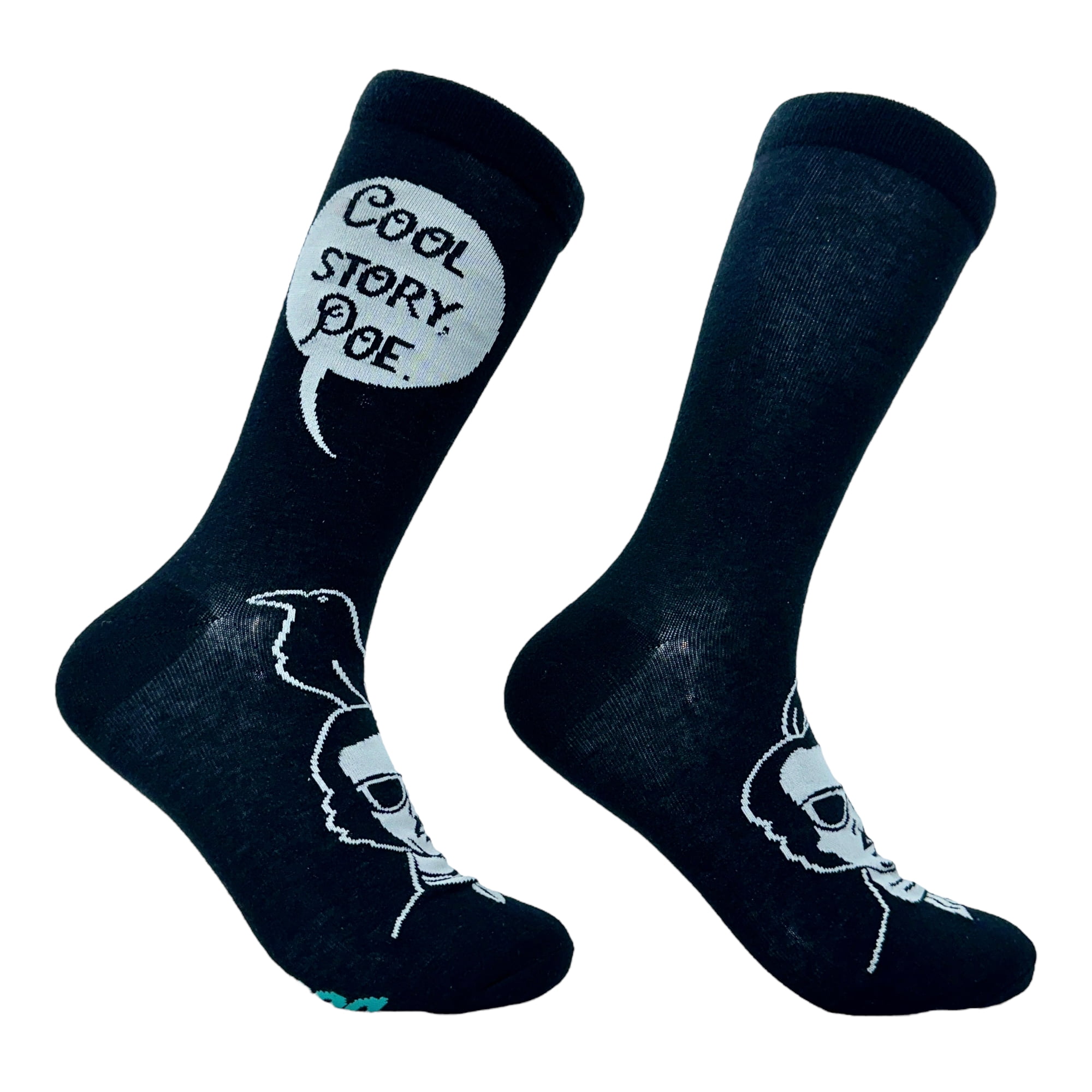 Men's Cool Story Poe Socks Funny Arrogant Edgar Allan Poe Joke Footwear ...