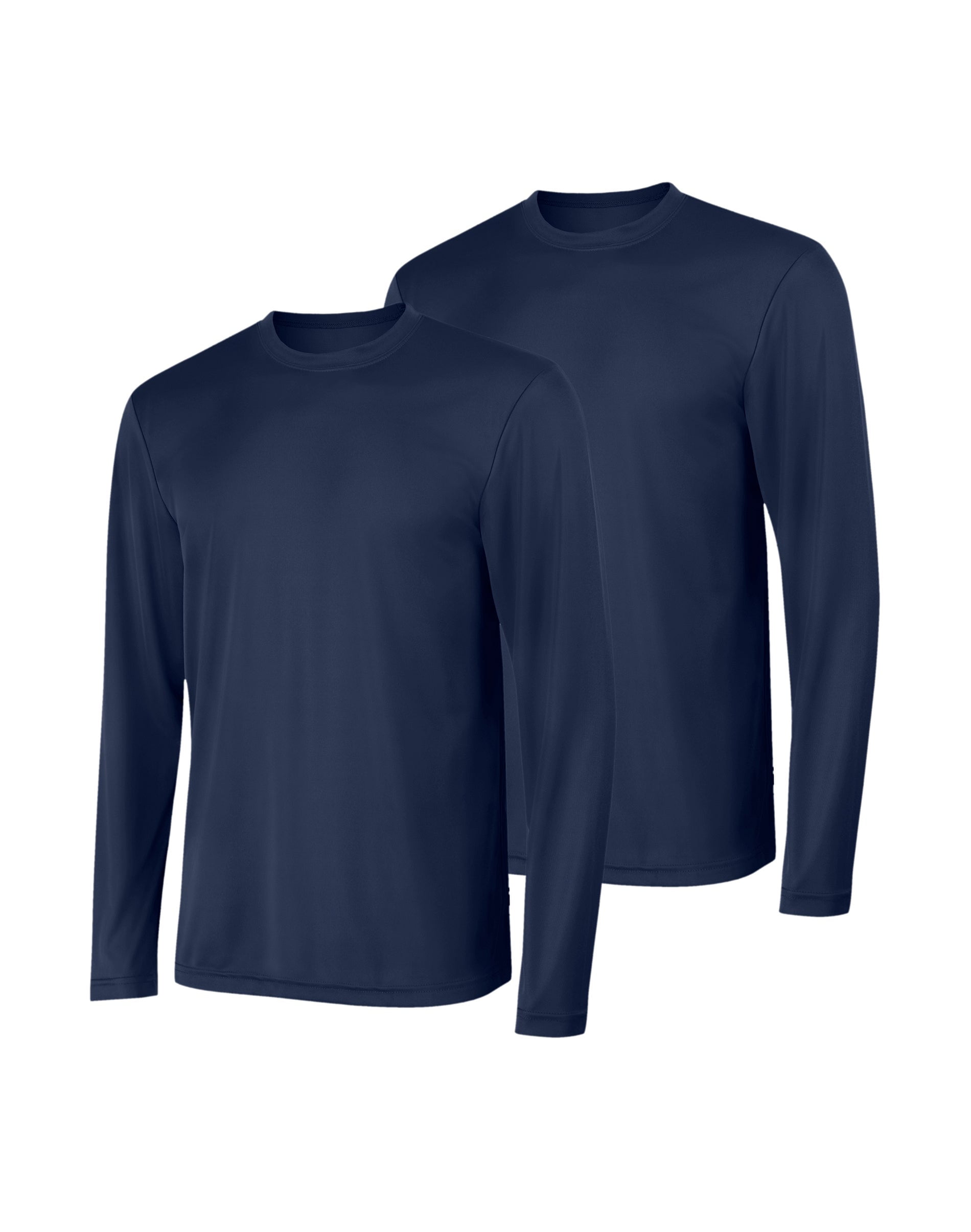 Hanes Sport Cool DRI Men's Performance Long Sleeve T-Shirt, Value 2-Pack Navy 3XL - Walmart.com