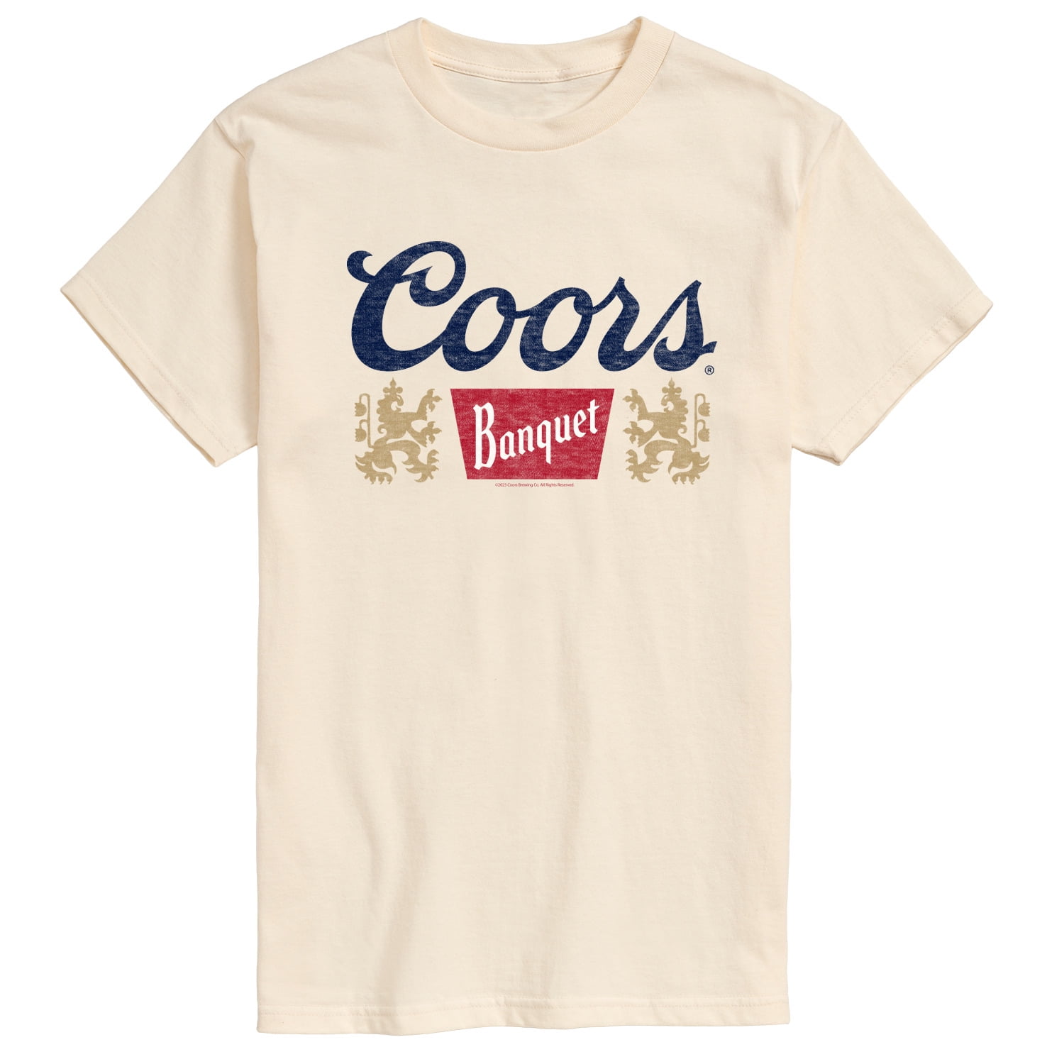 Coors Banquet - Coors Banq Three Color Logo - Adult Short Sleeve T ...