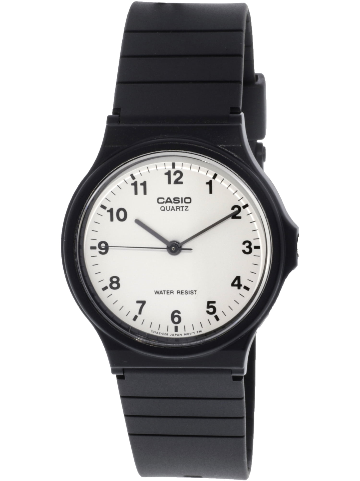 Casio Men's Core MQ24-7B Black Resin Quartz Watch, Analog Display ...