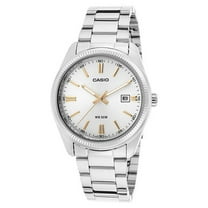 Casio MTP-V004D-7C Stainless Steel Silver Analog Quartz Classic Dress ...
