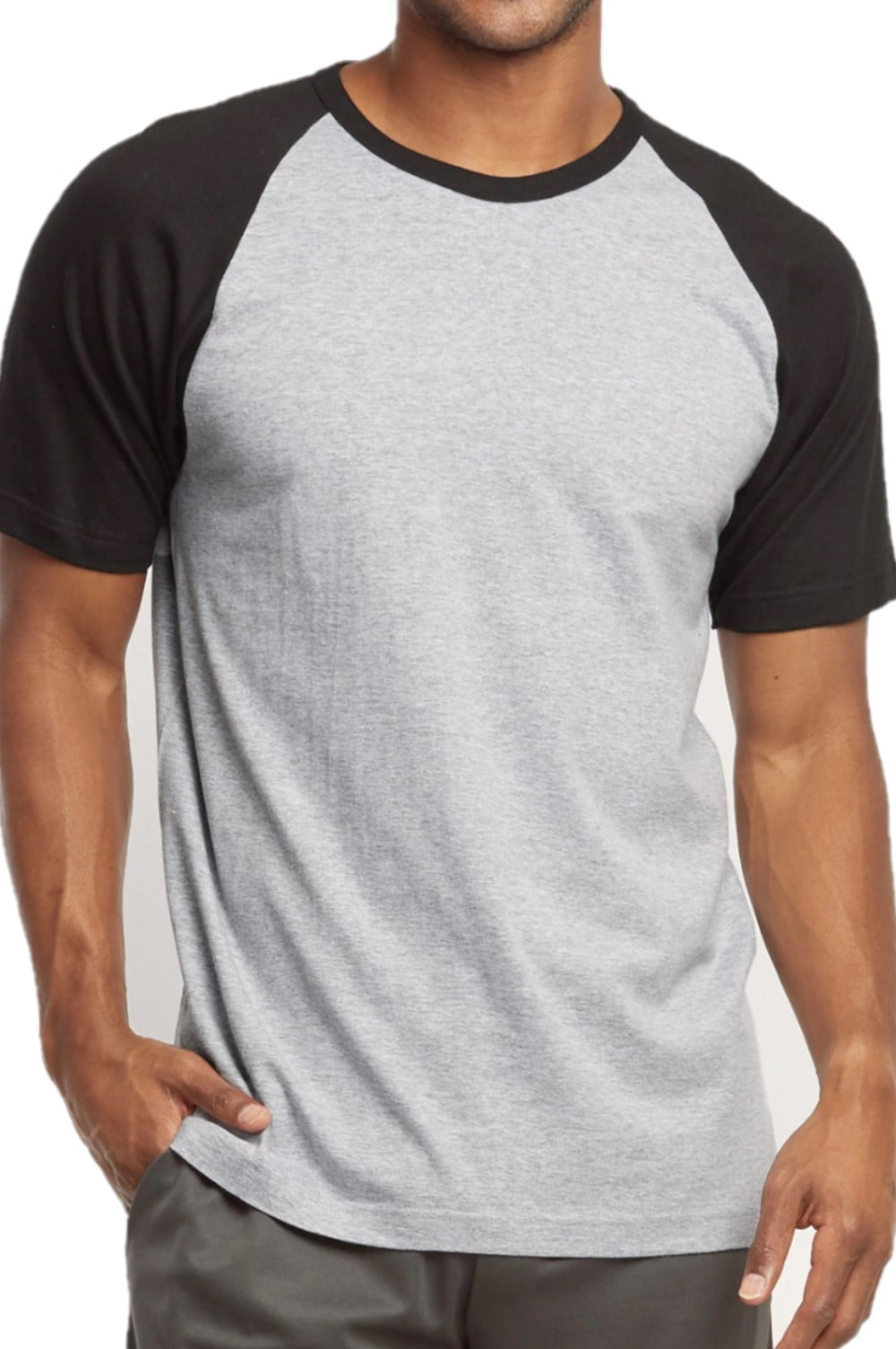 Men's Cotton Baseball T-Shirts Short Sleeve Crew Neck Classic Tee Shirt ...